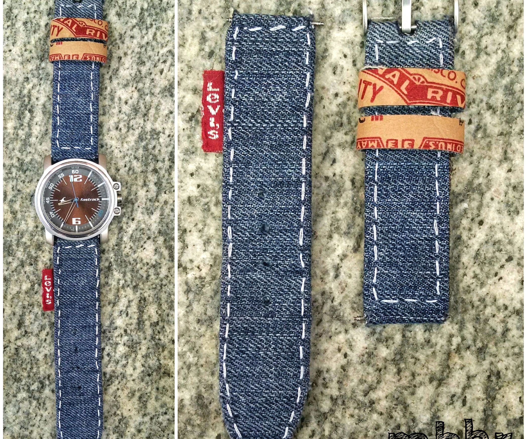 DIY Denim Watch Strap : 10 Steps (with Pictures) - Instructables