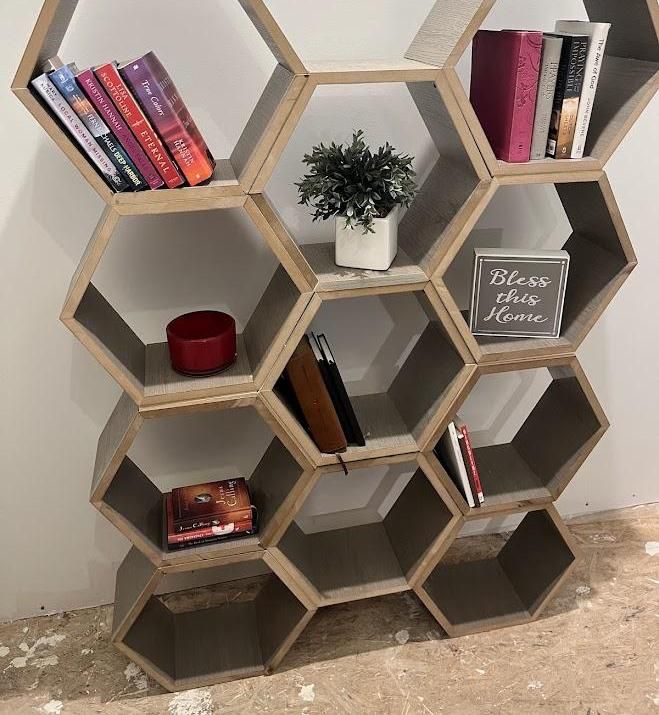 Modern Hexagon Bookshelf : 7 Steps (with Pictures) - Instructables