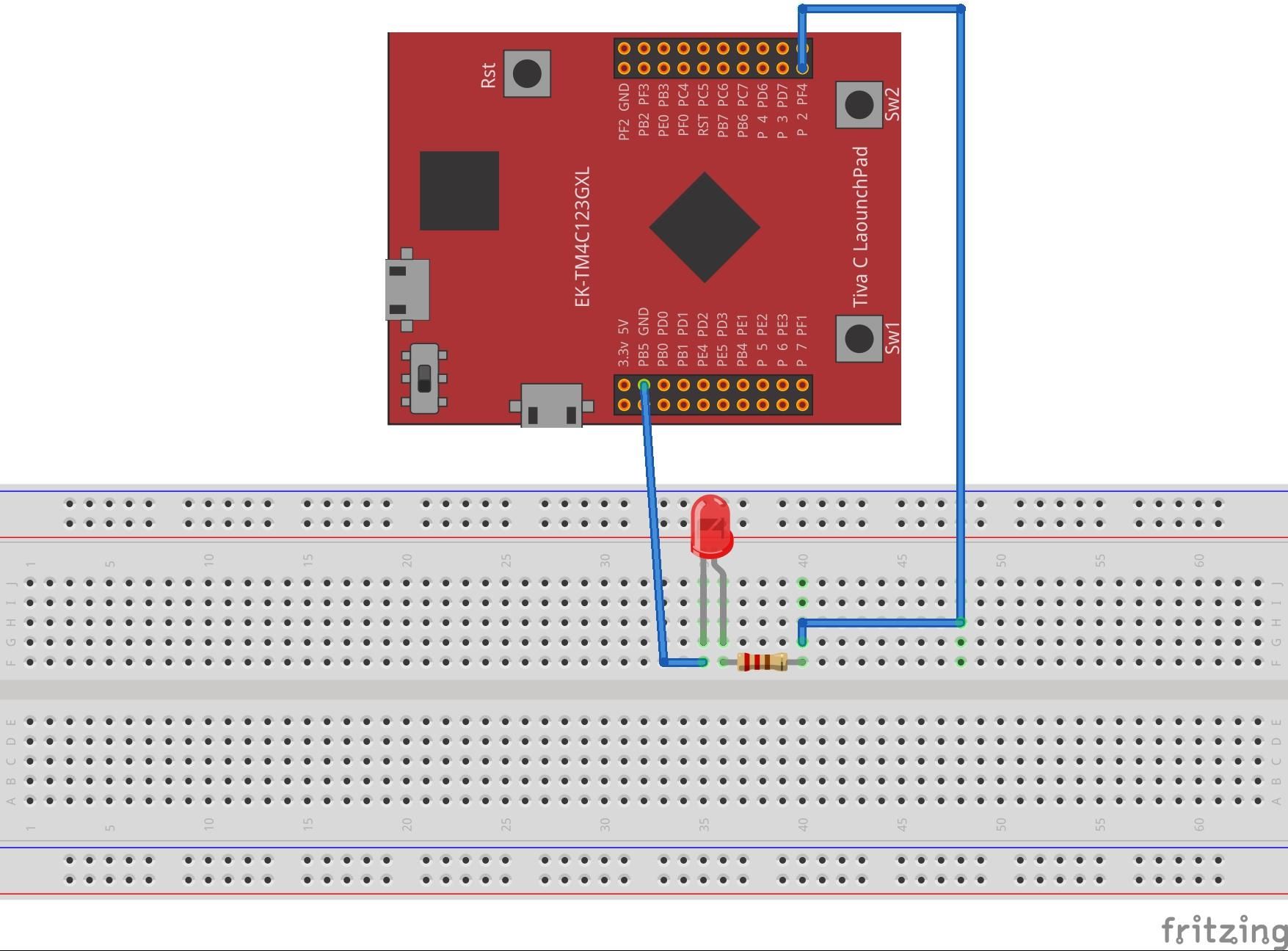 Tiva C Projects: Blinking External LED on PORTA : 5 Steps - Instructables