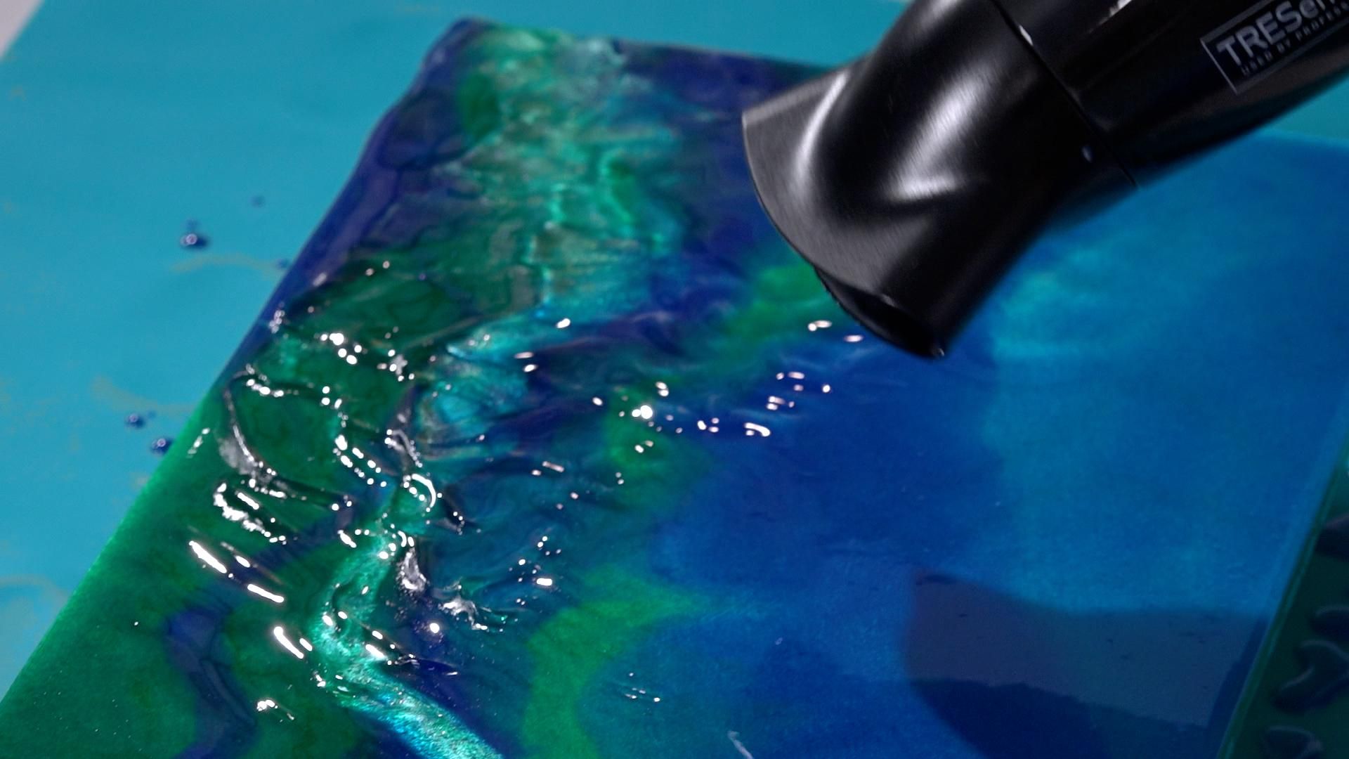 How to Create Two Pieces of Ocean Inspired Resin Art Work! : 8 Steps ...