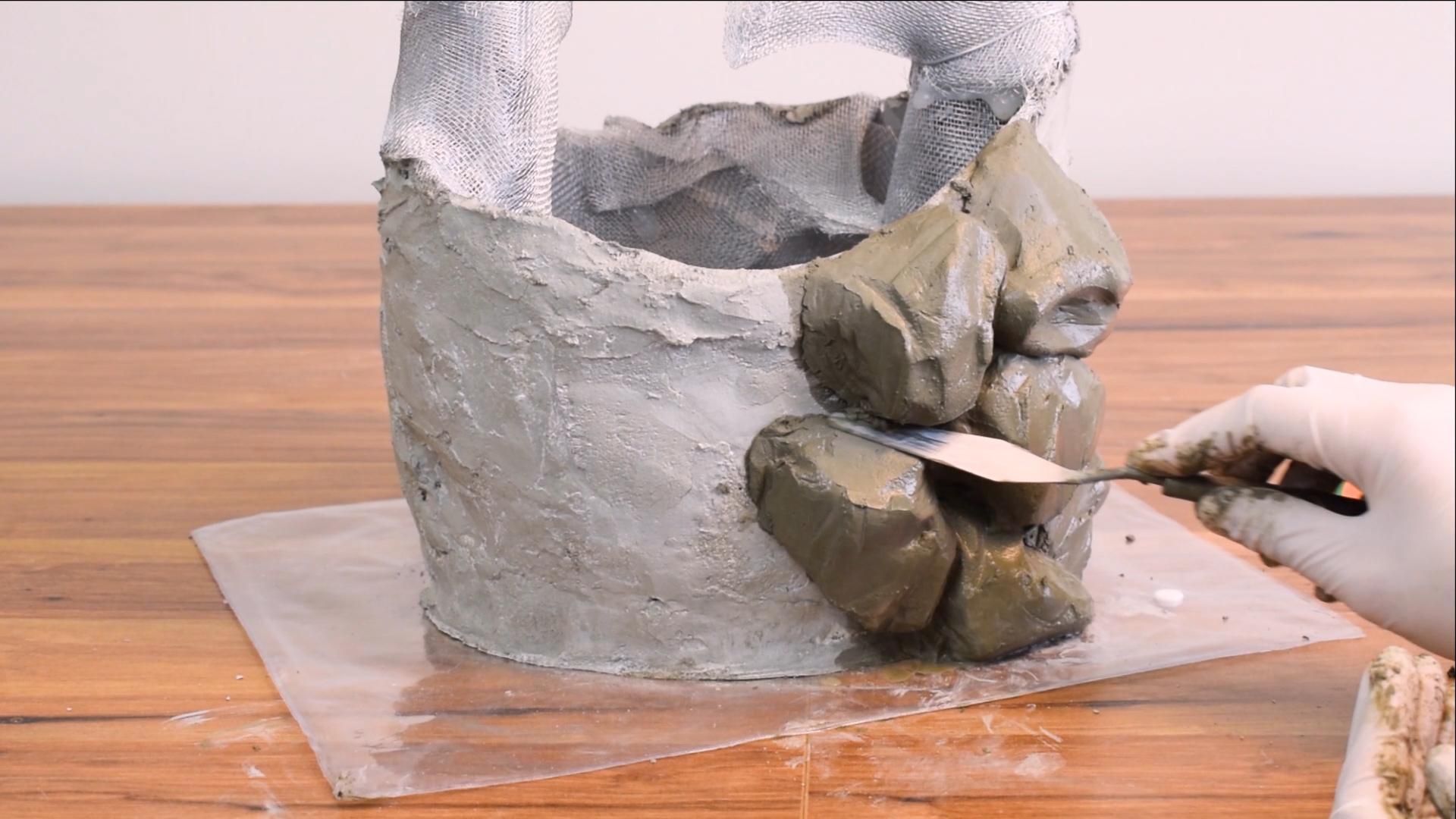 Concrete Tree Fountain - Faux Bois : 9 Steps (with Pictures ...