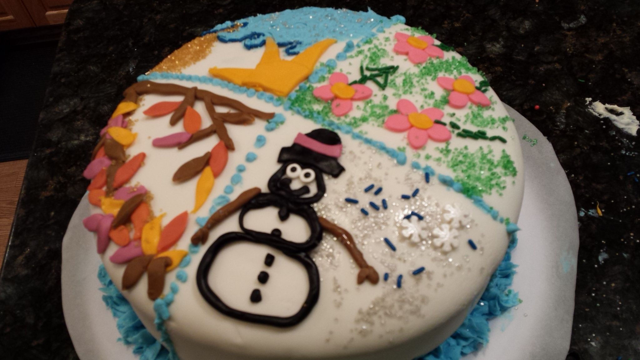 Making a Four Seasons Cake (Family Fun) : 10 Steps (with Pictures ...