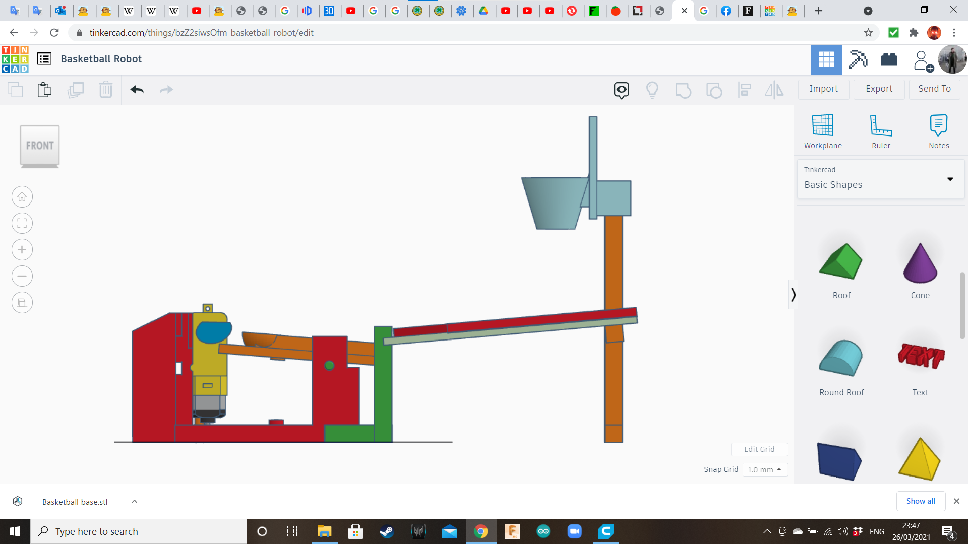 Tinkercad Robotics for School: Basketball Machine! : 16 Steps (with ...