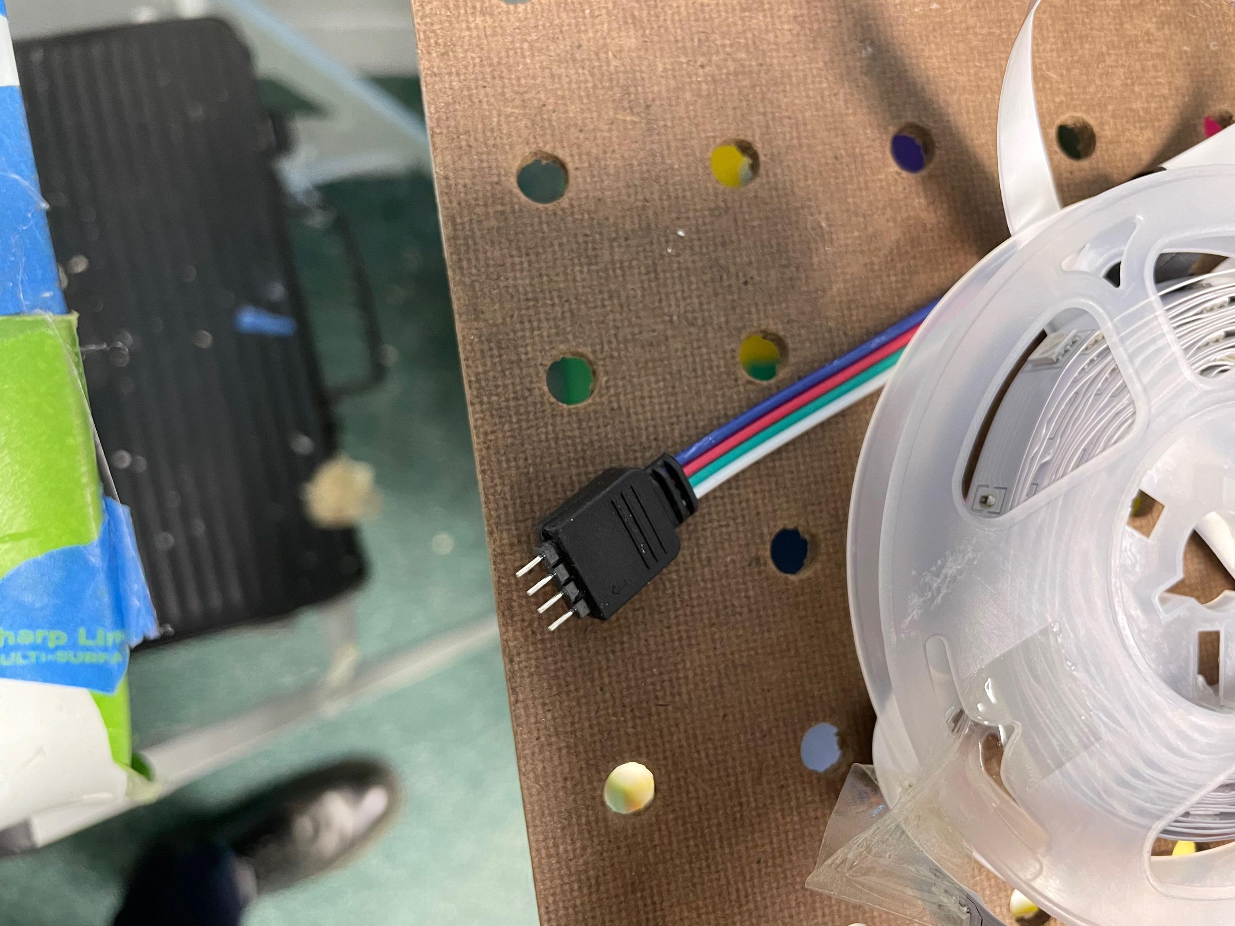 Rainbow LED Pegboard Wall : 6 Steps - Instructables