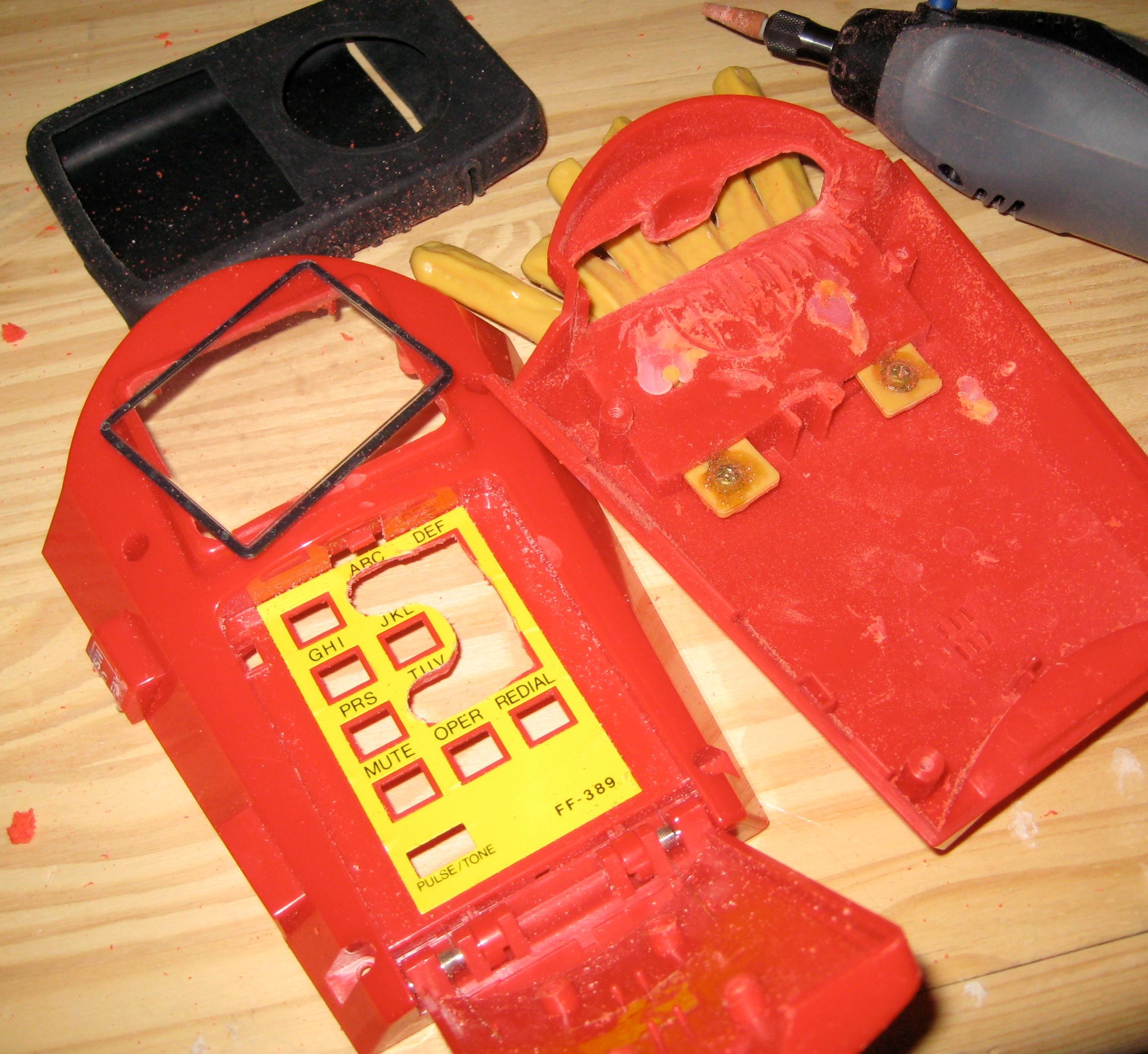 French Fry Phone + Ipod = Fry-pod : 7 Steps (with Pictures) - Instructables