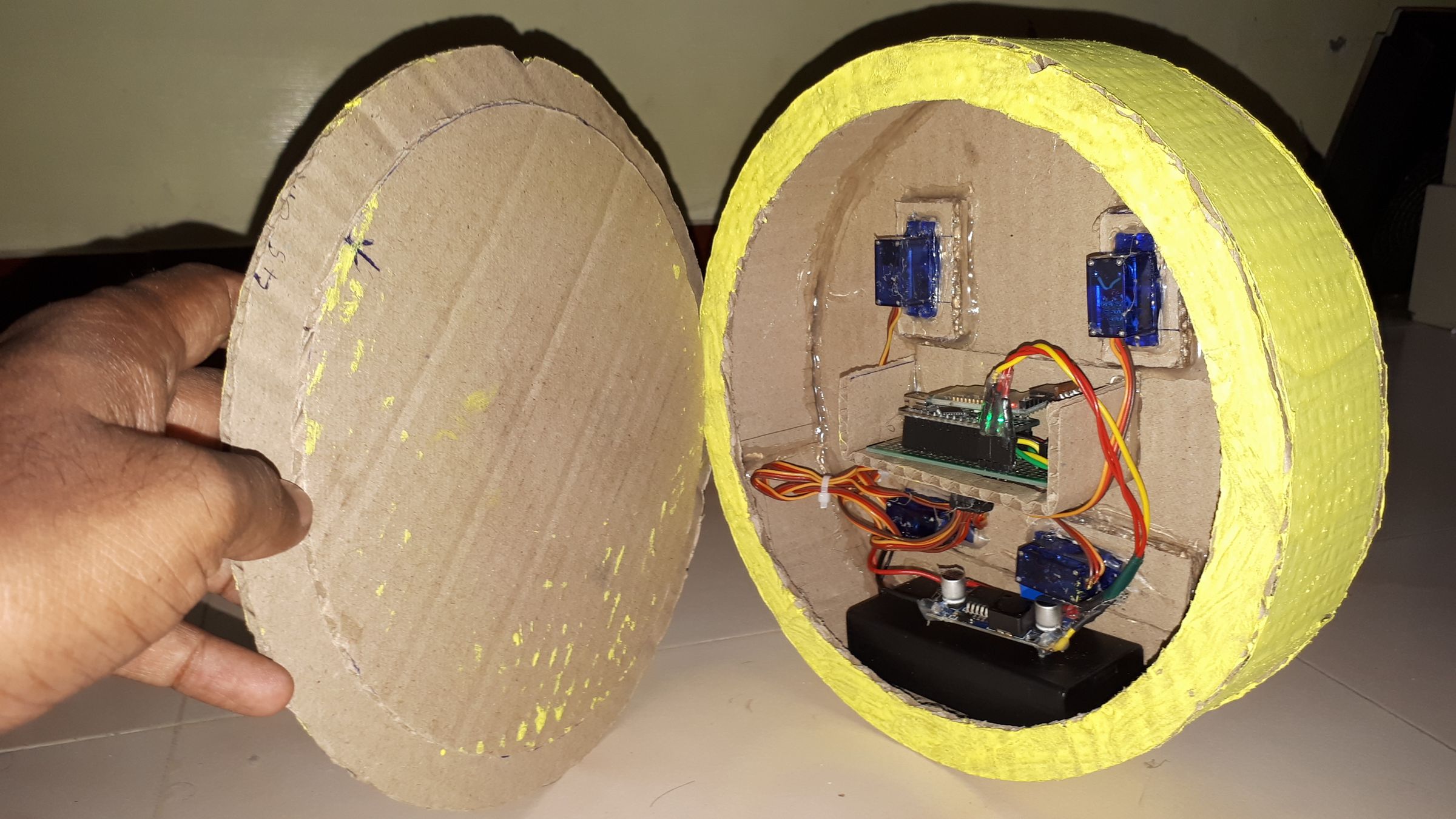 Cardboard Animatronic Smiley With BT App : 22 Steps (with Pictures ...