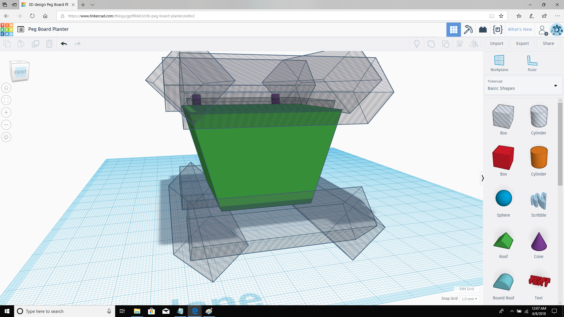 TinkerCAD - Peg Board Planter : 6 Steps (with Pictures) - Instructables