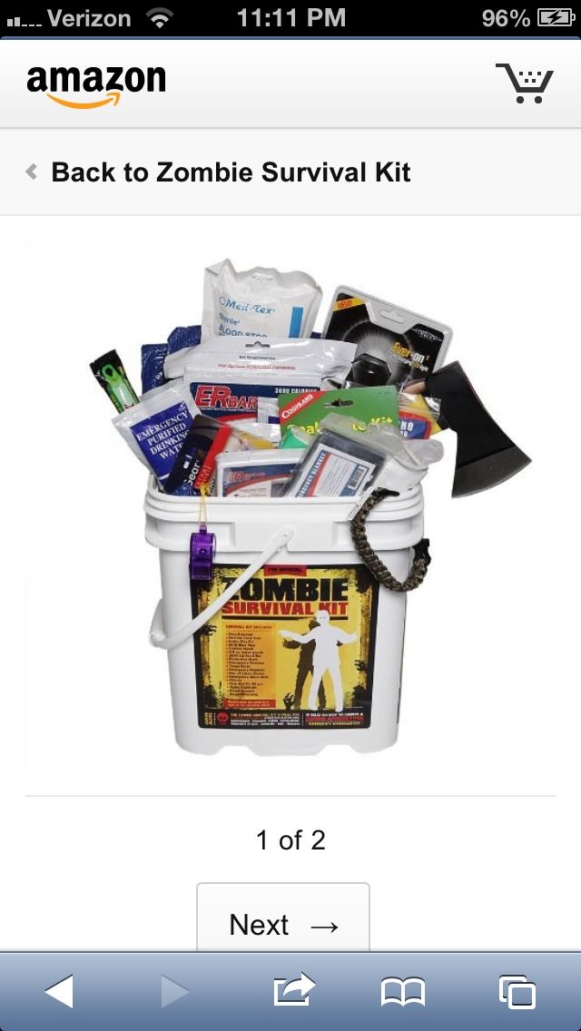 Zombie Apocalypse Survival Kit Candy Zombie Survival Uninteressant Bag
