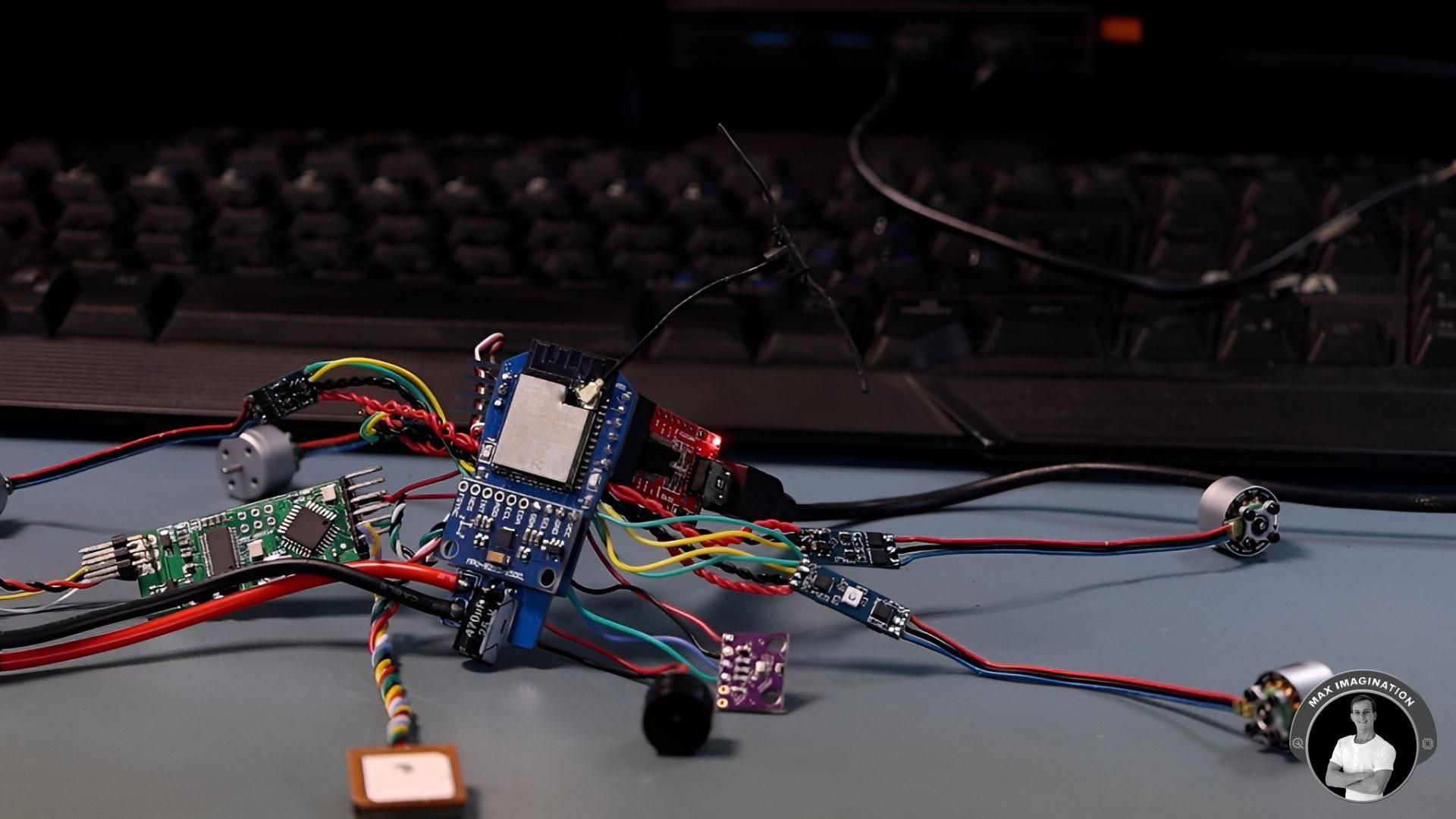Build the Smallest ESP32 Brushless Rocket Drone | ESP-BLAST : 19 Steps ...