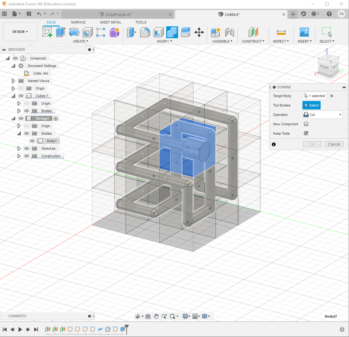 Design and Make a 3D Puzzle Cube (with Fusion360) : 7 Steps (with Pictures) - Instructables