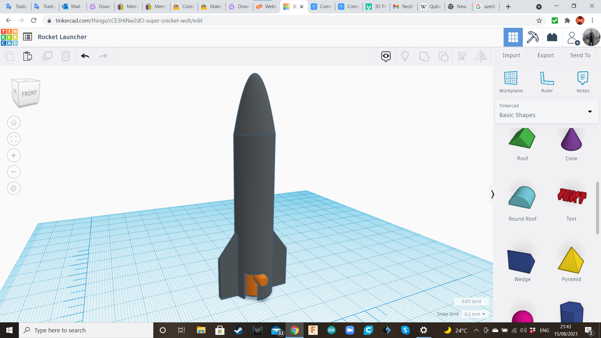 Tinkercad Robotics for School: Rocket Launching Mini-bot : 32 Steps ...