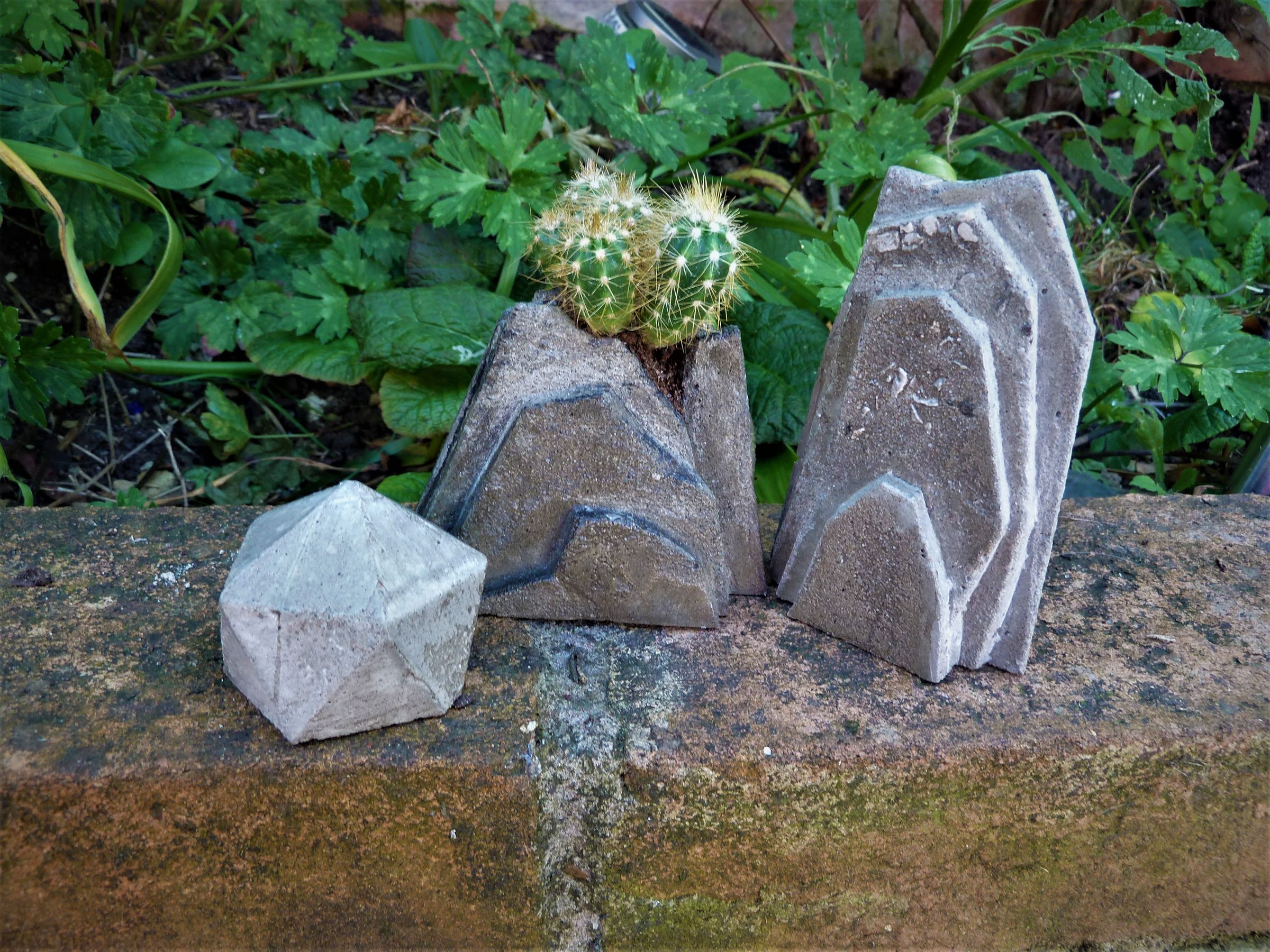 Concrete Low Poly Mountain Planter : 4 Steps (with Pictures ...
