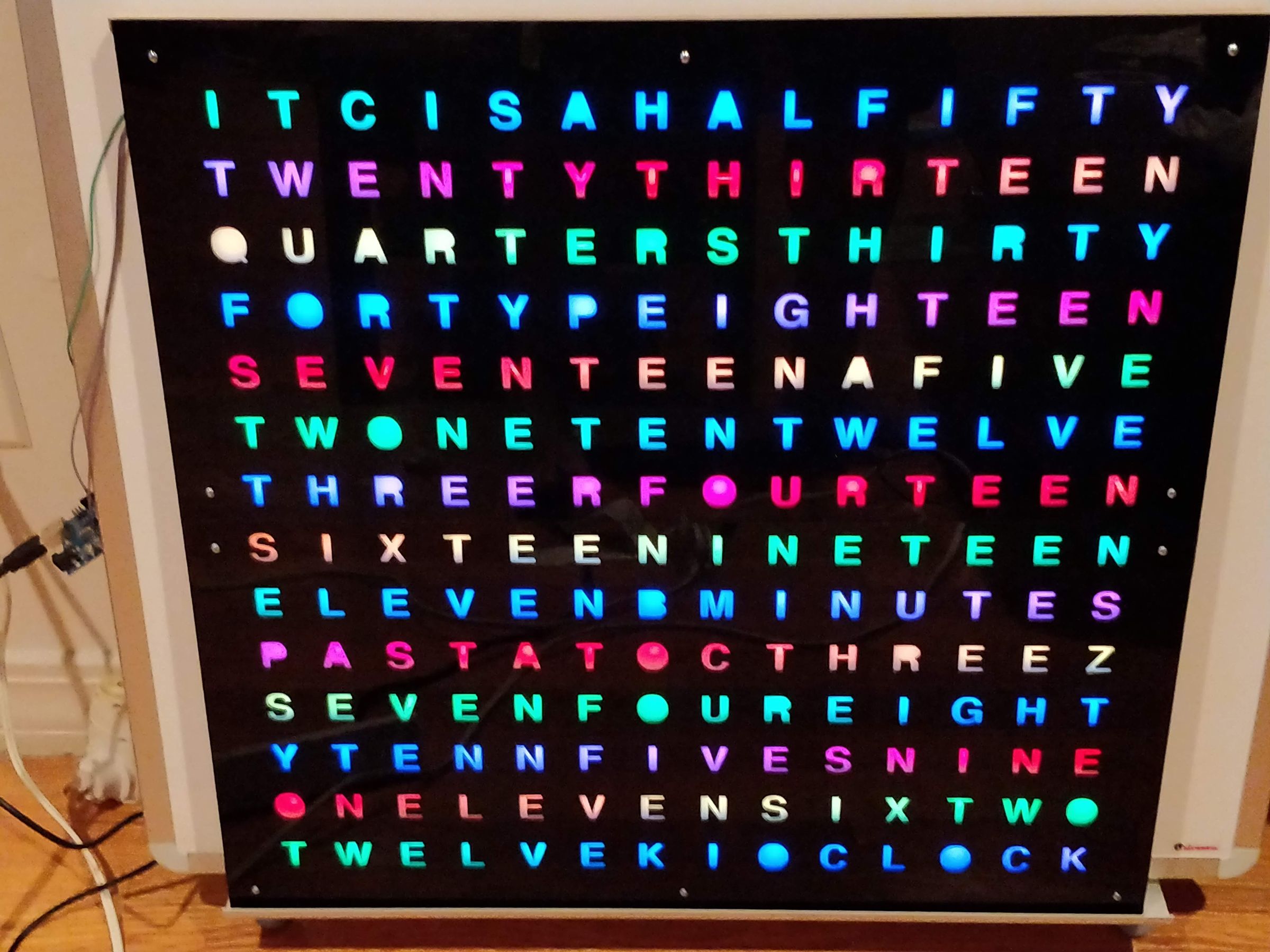 Ultra Thin Minimalistic LED Word Clock : 5 Steps (with Pictures ...