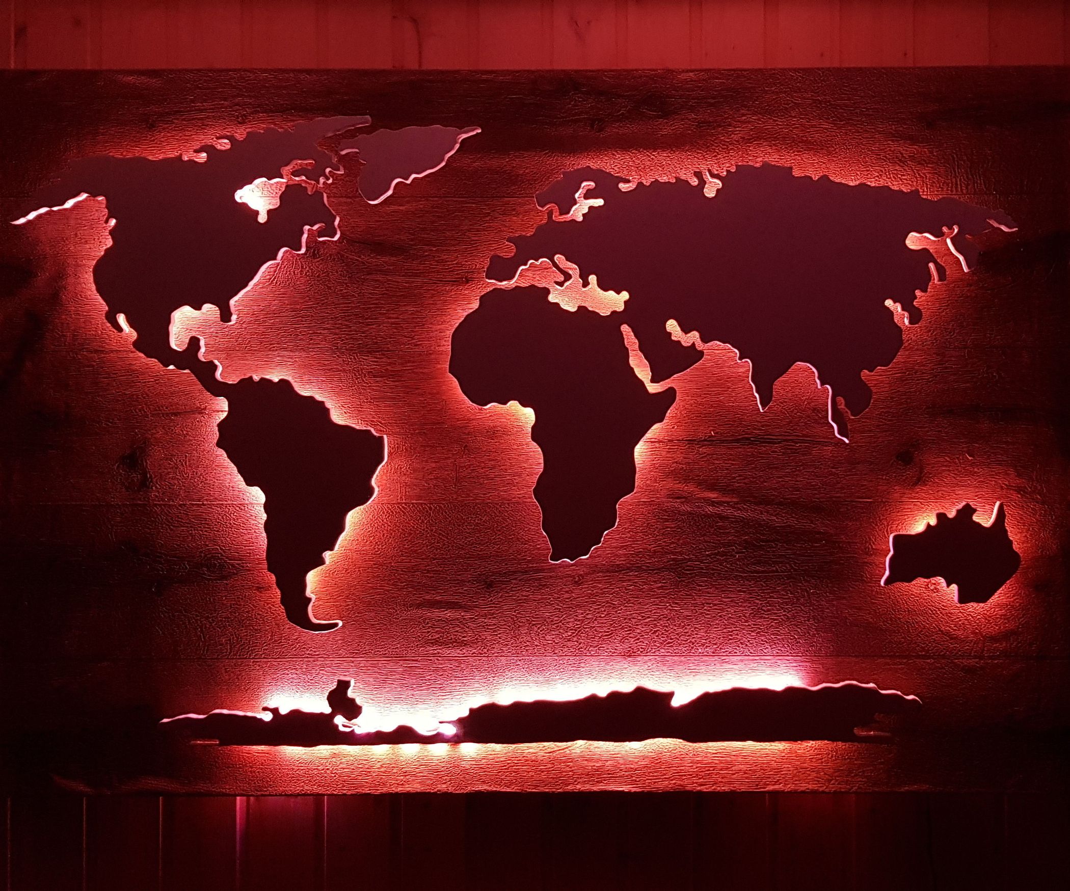 LED World Map From Wood : 5 Steps - Instructables