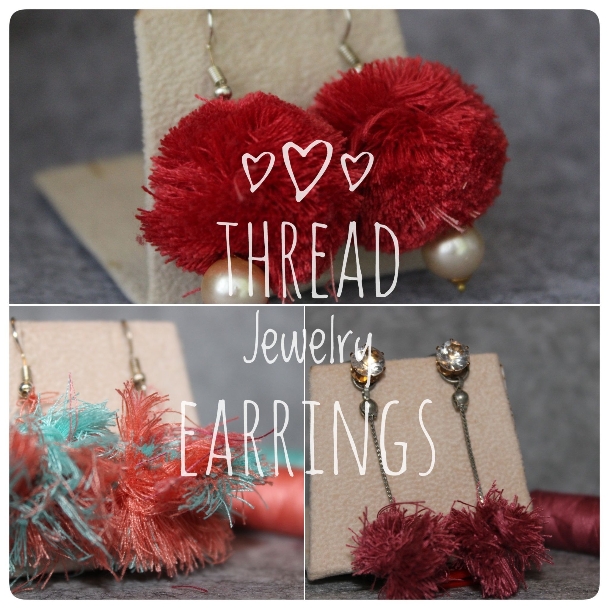 Easy Thread Jewelry (earrings) : 8 Steps (with Pictures) - Instructables