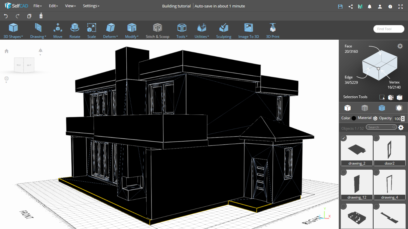 3D Building Model in SelfCAD : 30 Steps - Instructables
