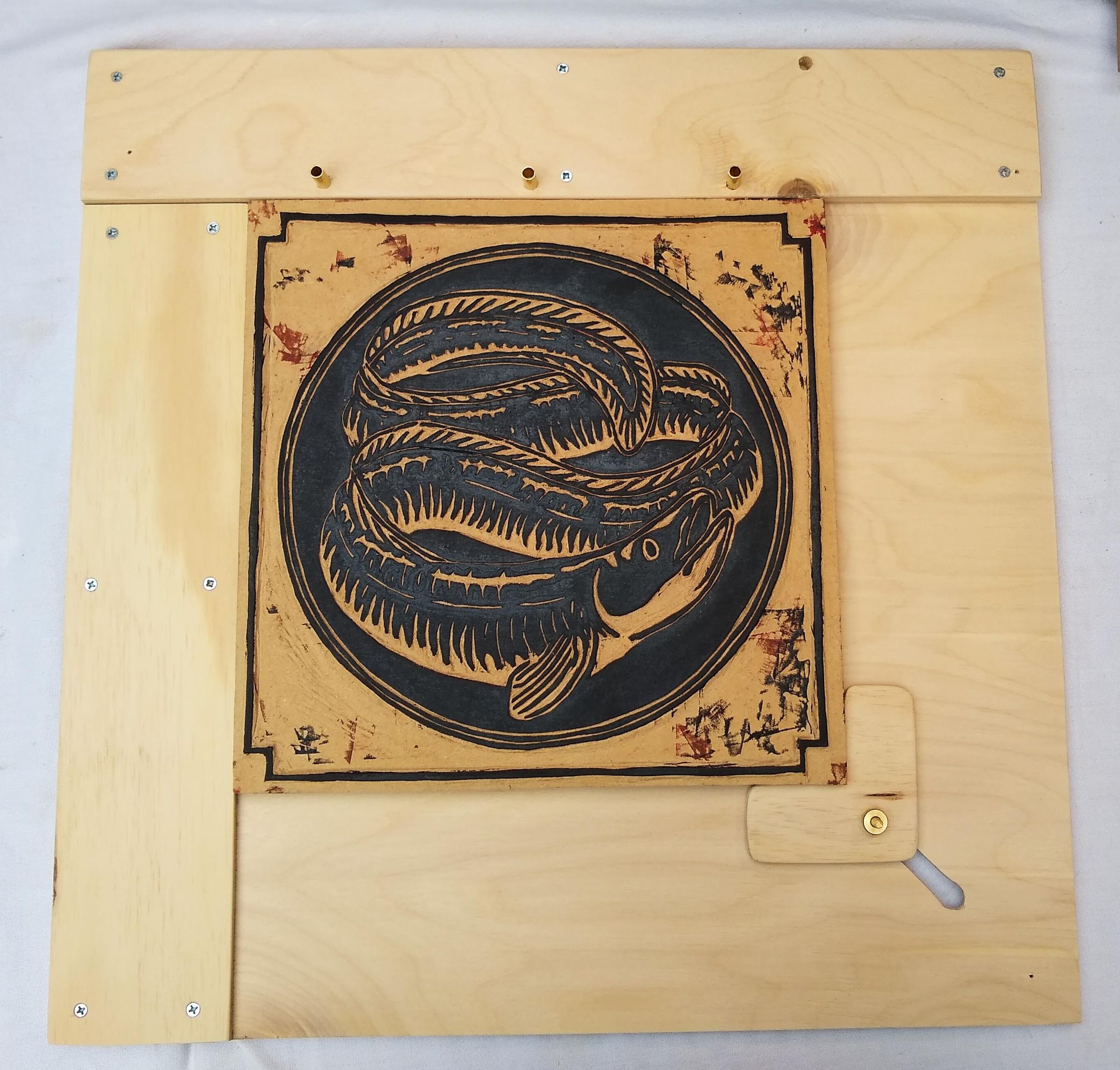 Woodcut & Linocut Printmaking Registration Jig : 10 Steps (with ...