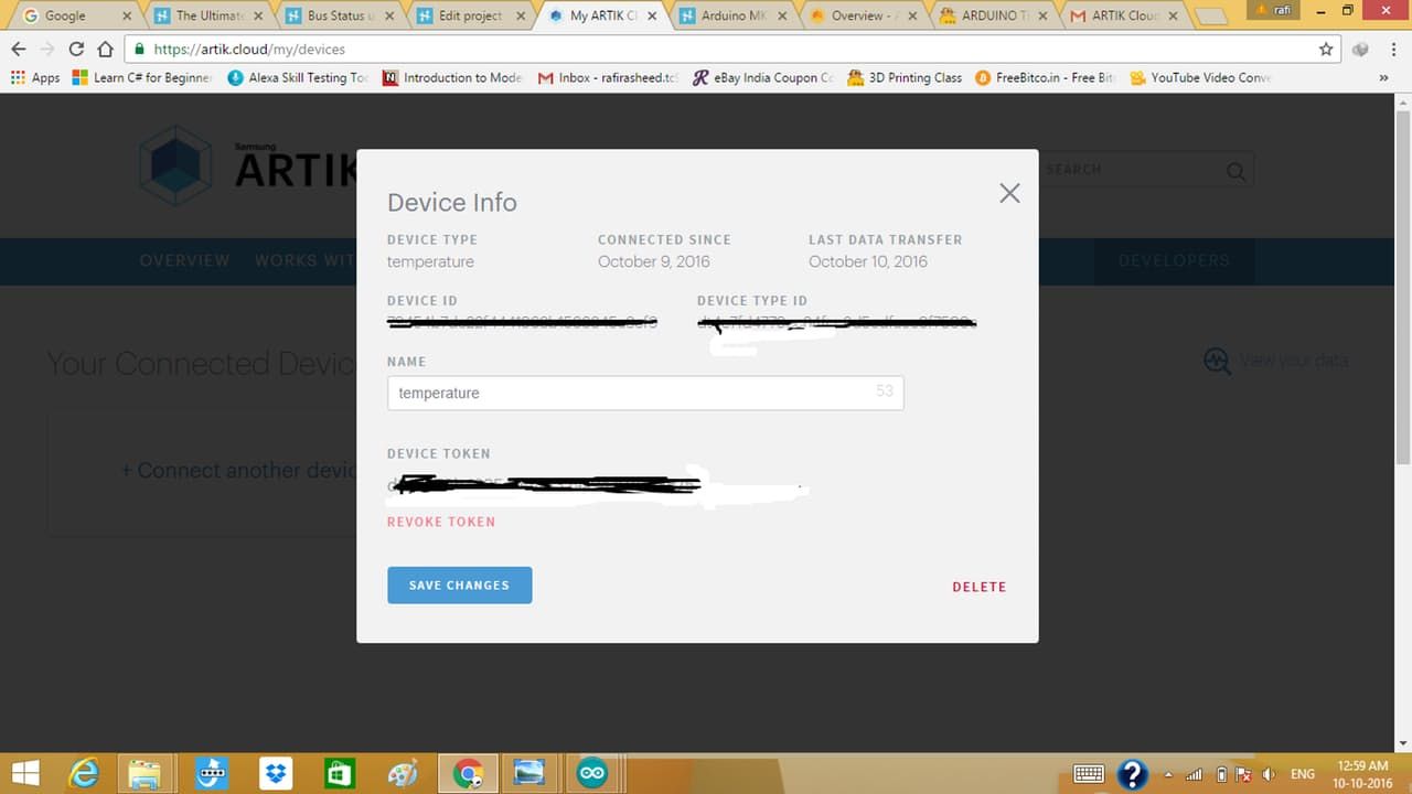 Temperature Logger With Arduino and Artik Cloud : 8 Steps (with Pictures) - Instructables
