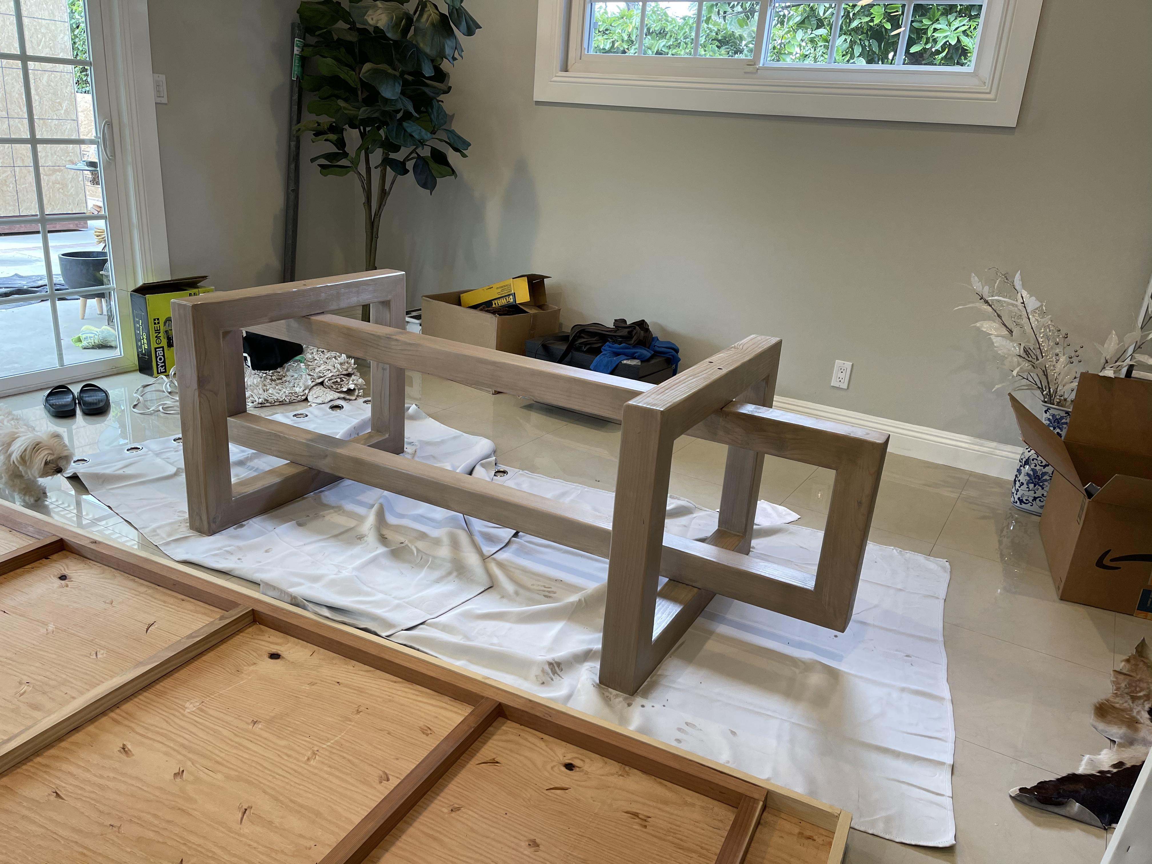 Geometric Dining Table Build “Concrete” : 8 Steps (with Pictures ...