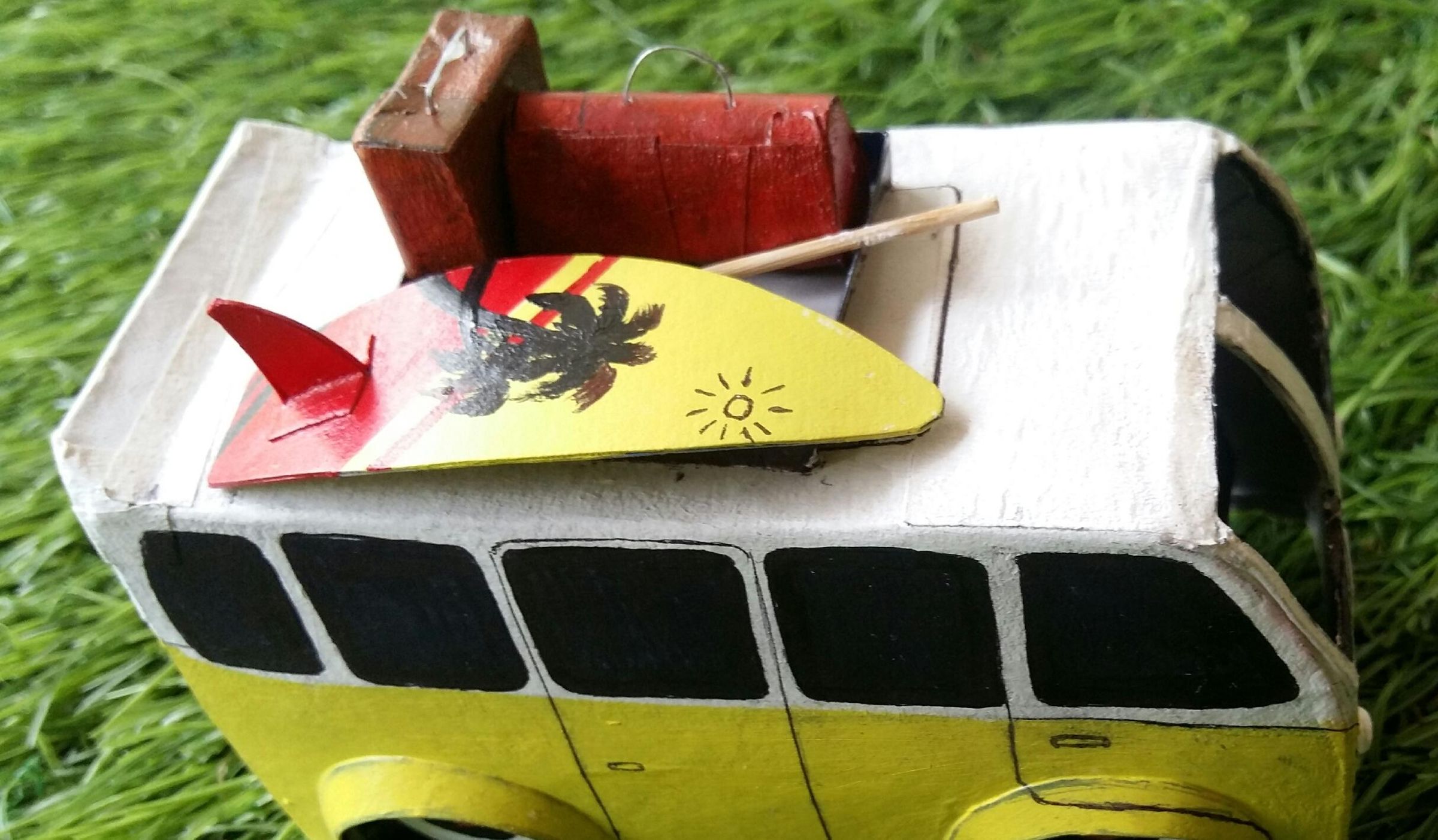 VW Mini Bus Model From Cardboard Box : 7 Steps (with Pictures ...