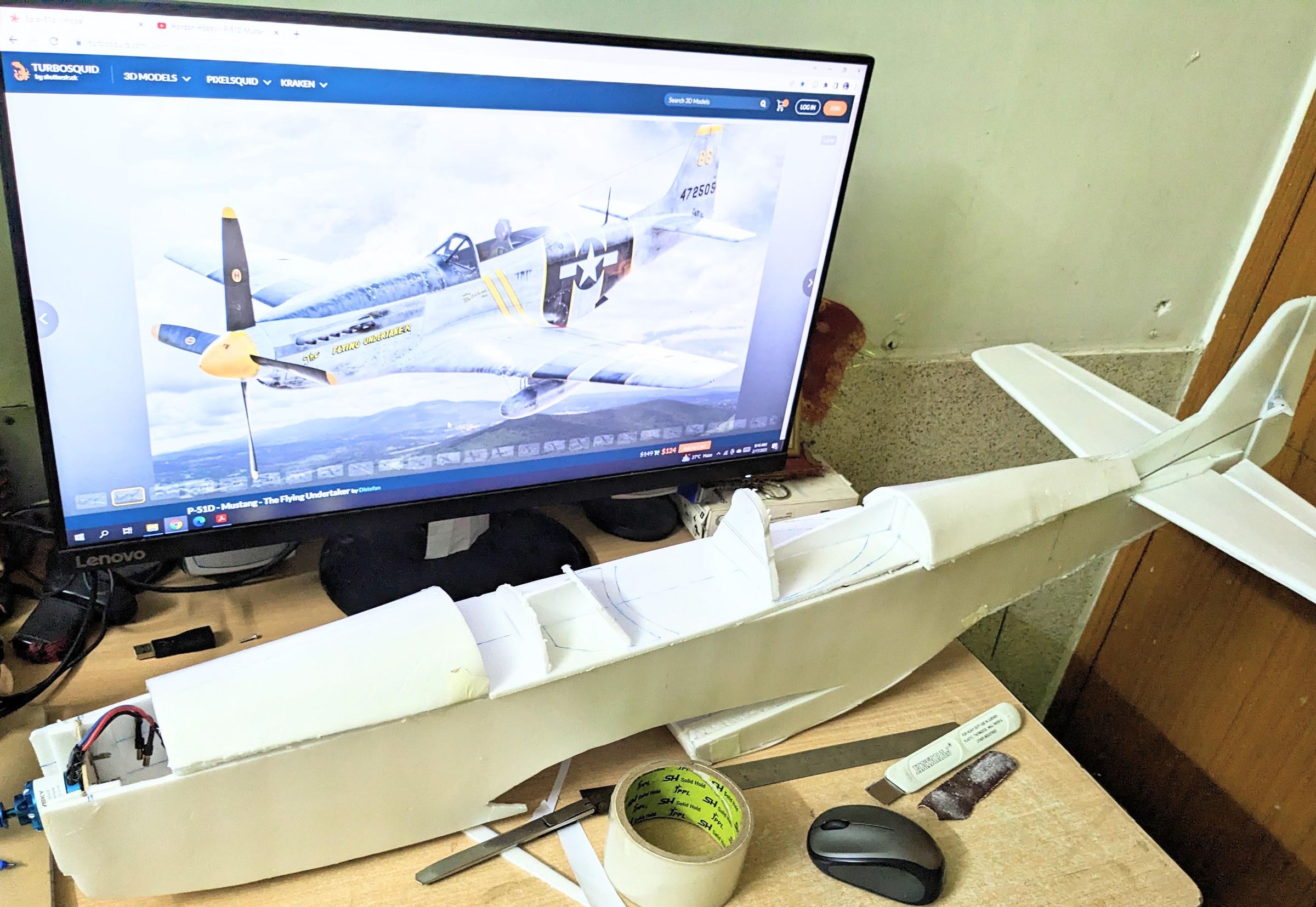 How to Make a RC P-51D Mustang Scaled Model With Fusion 360 : 14 Steps ...