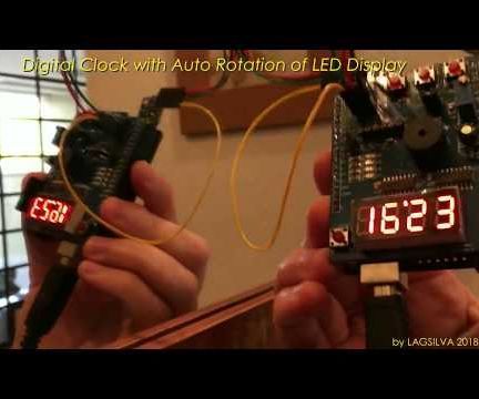 Digital Clock With Automatic Rotation of LED Display : 4 Steps ...