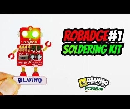 Electronic Badge LED Blinking Robot Badge - Soldering Kit : 11 Steps ...