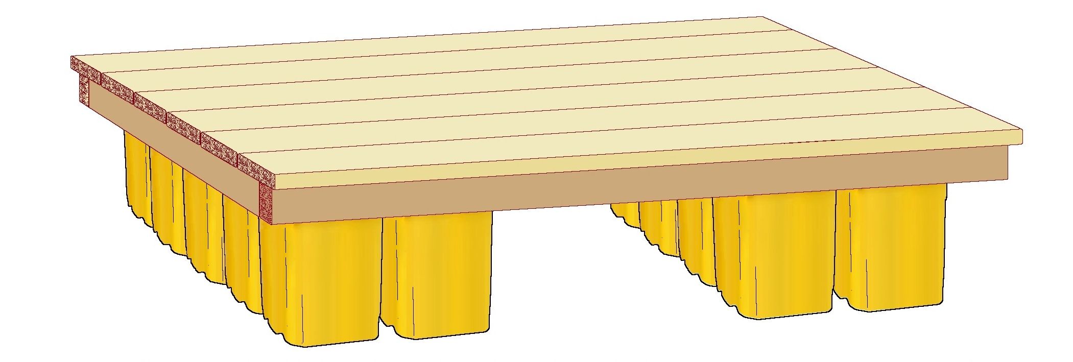 CONCEPT: Raft From Kitty-Litter Buckets : 3 Steps - Instructables