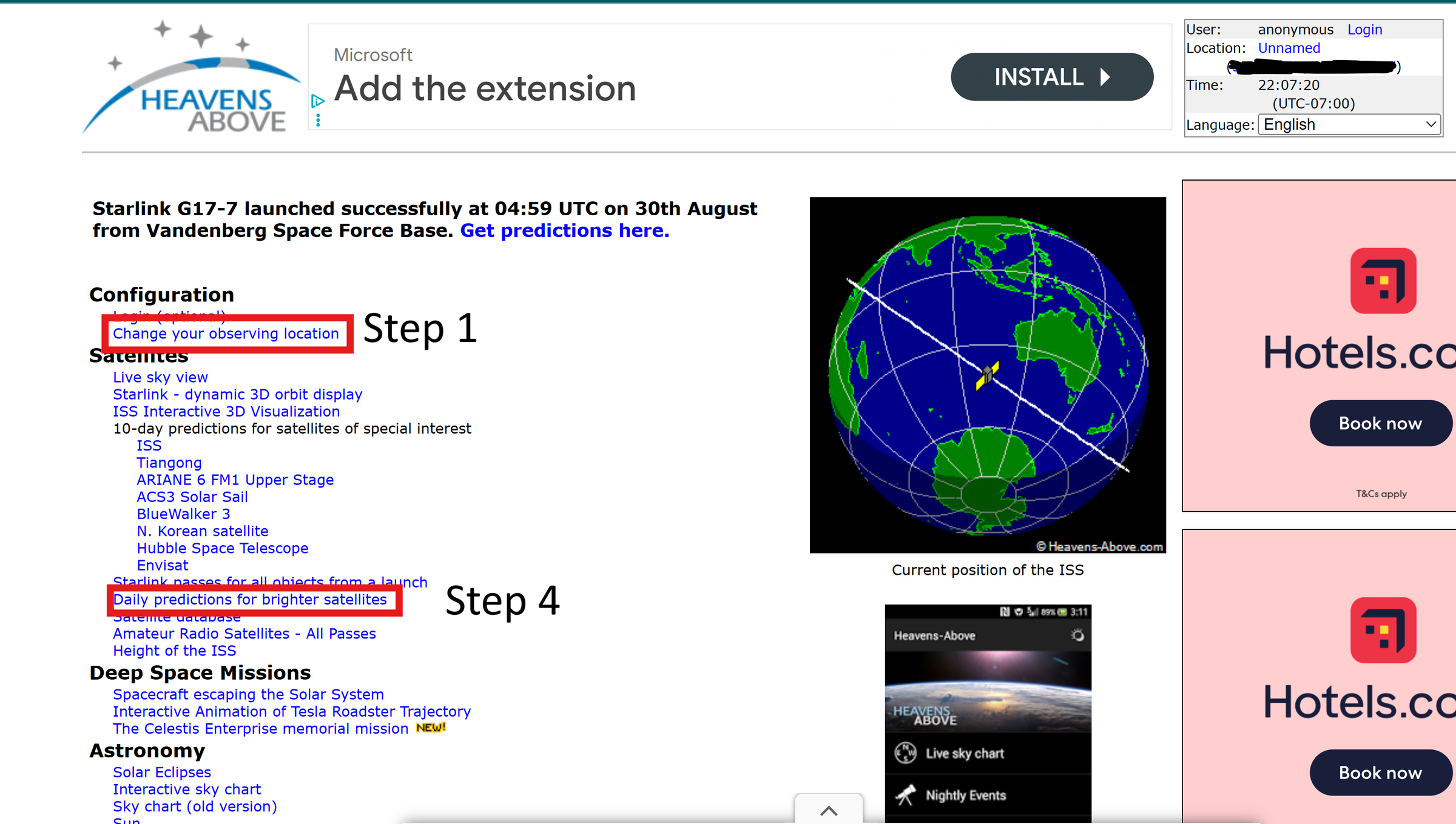 Spacecraft Observation Python Code : 5 Steps - Instructables