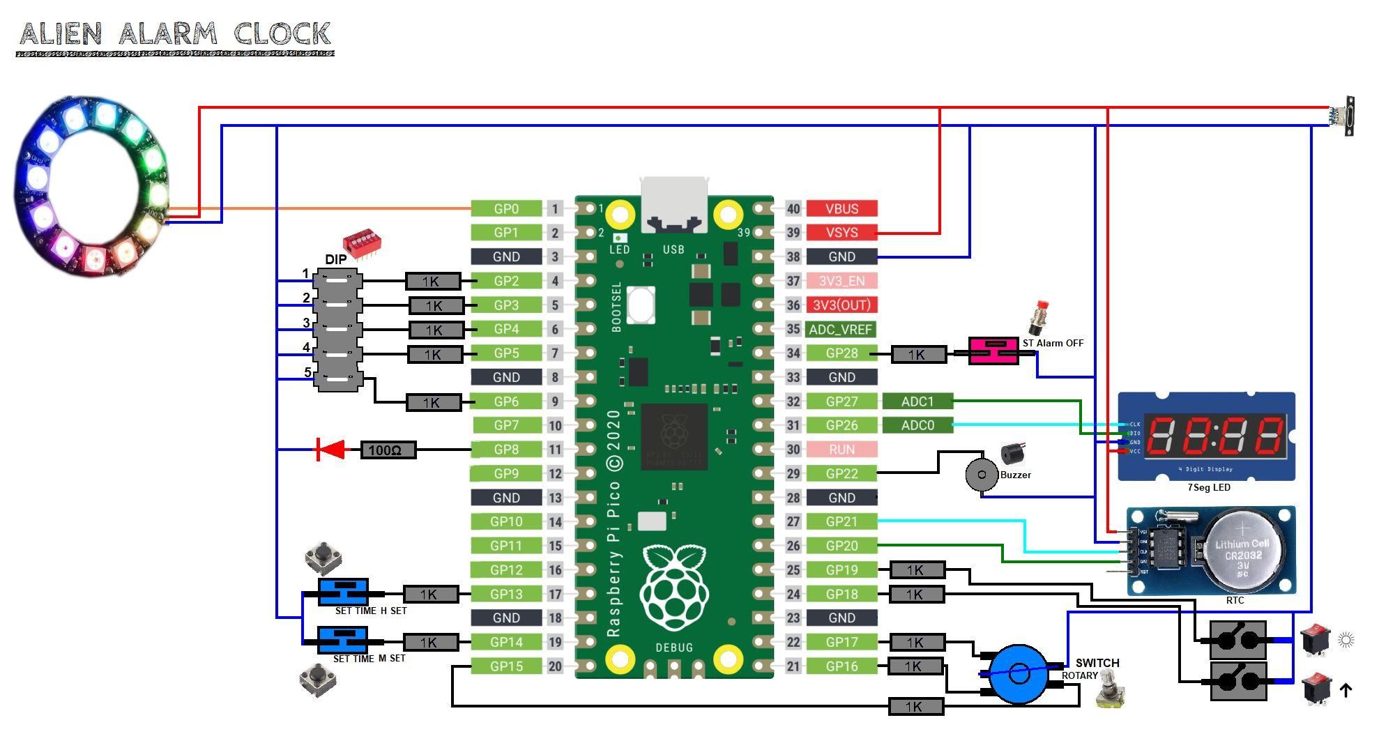 Alien Alarm Clock : 11 Steps (with Pictures) - Instructables