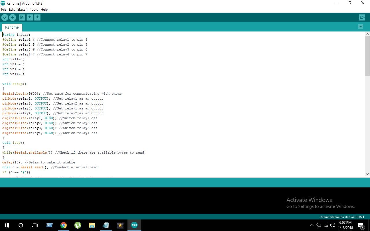 Home Automation System Using Arduino and HC-05 Bluetooth Module : 5 ...