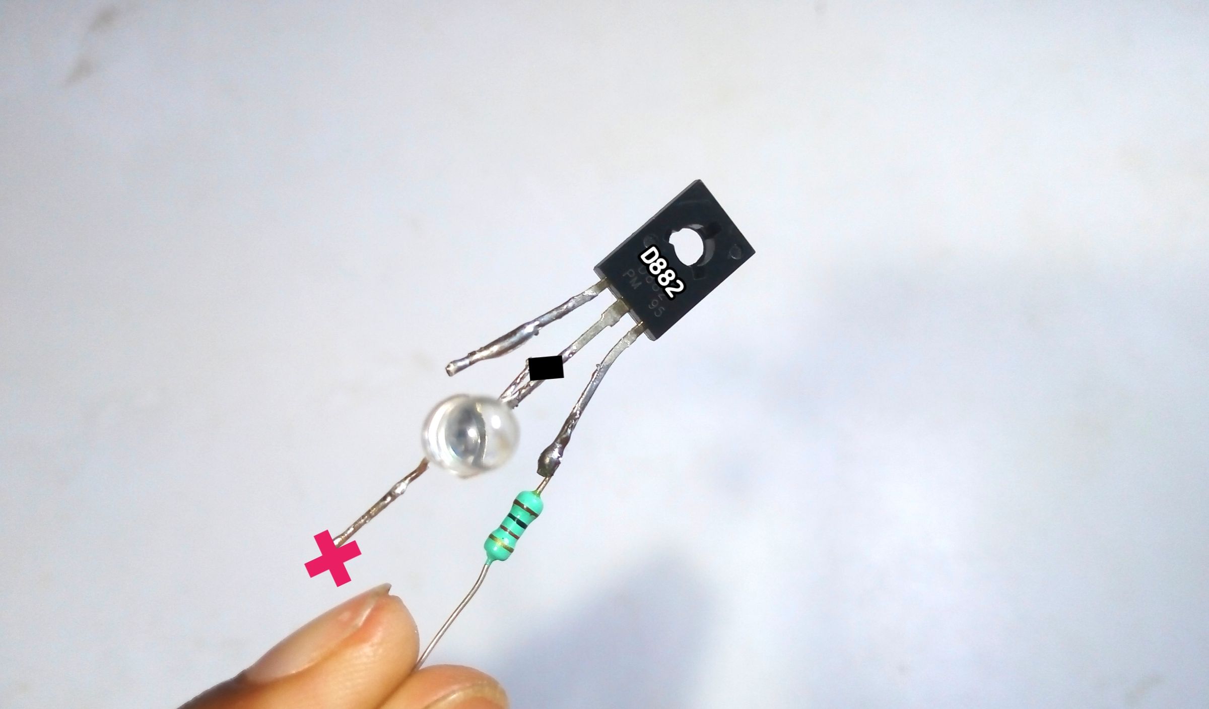 Simple Touch Sensor Using D882 Transistor : 7 Steps - Instructables