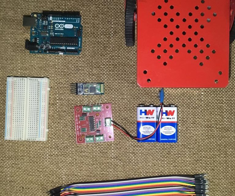 Gesture Controlled Robot Using Arduino And Bluetooth 6 Steps Instructables