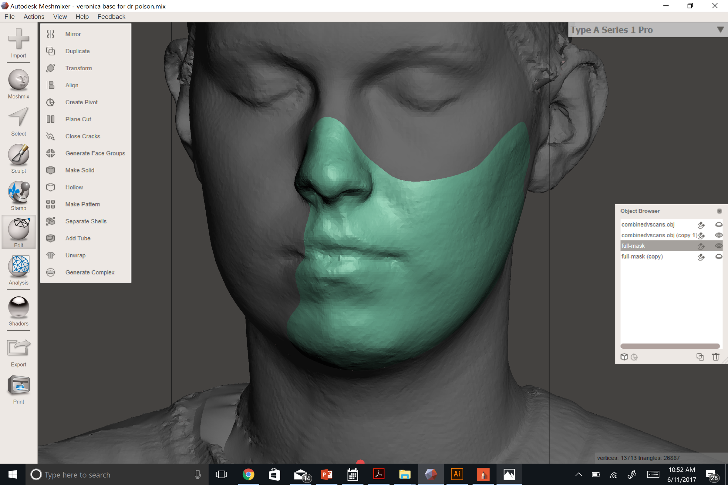 Dr. Poison Mask From 3D Scan : 14 Steps (with Pictures) - Instructables