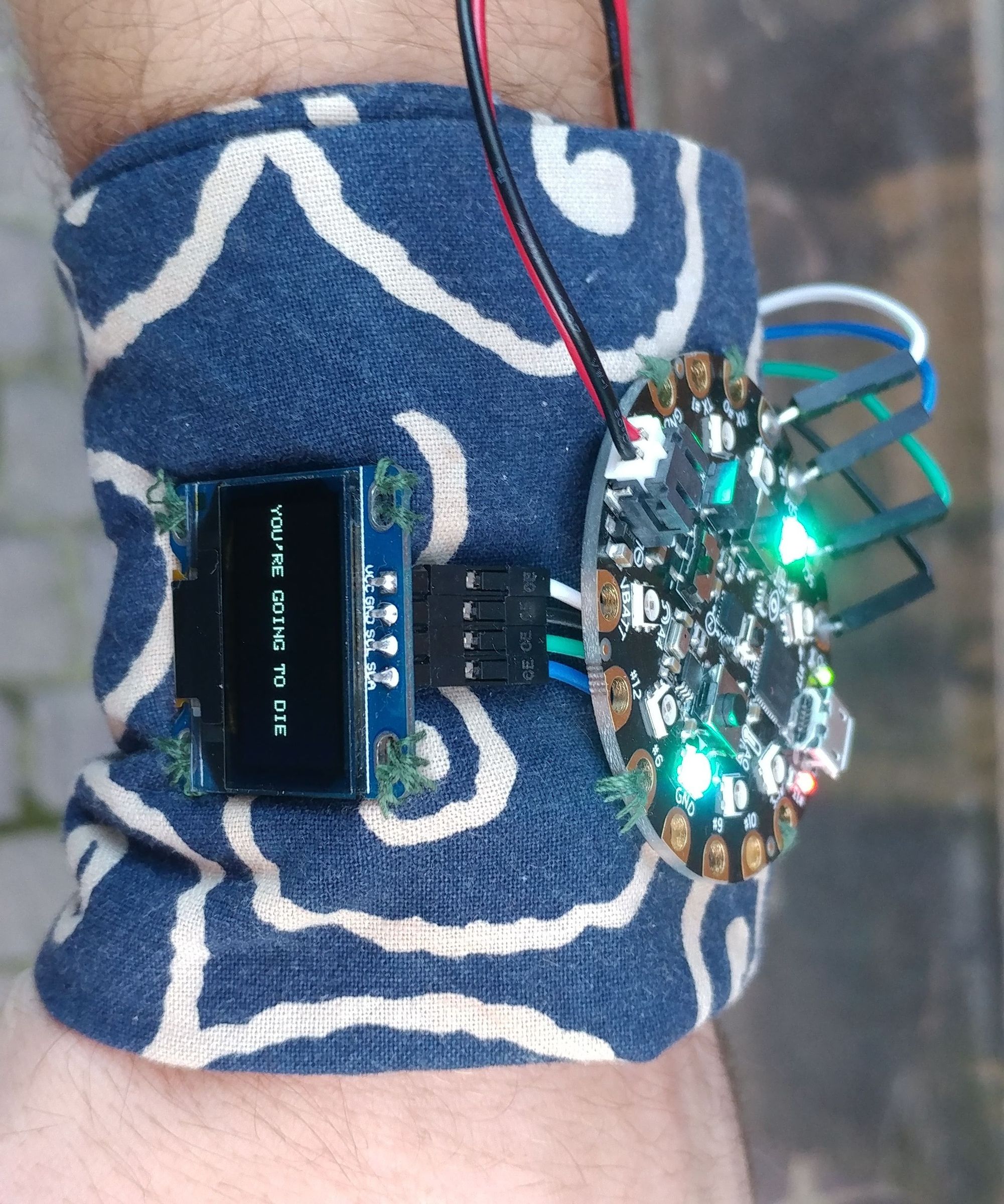 Deathwatch -- Wearable Life Expectancy Timer Using Adafruit Circuit ...