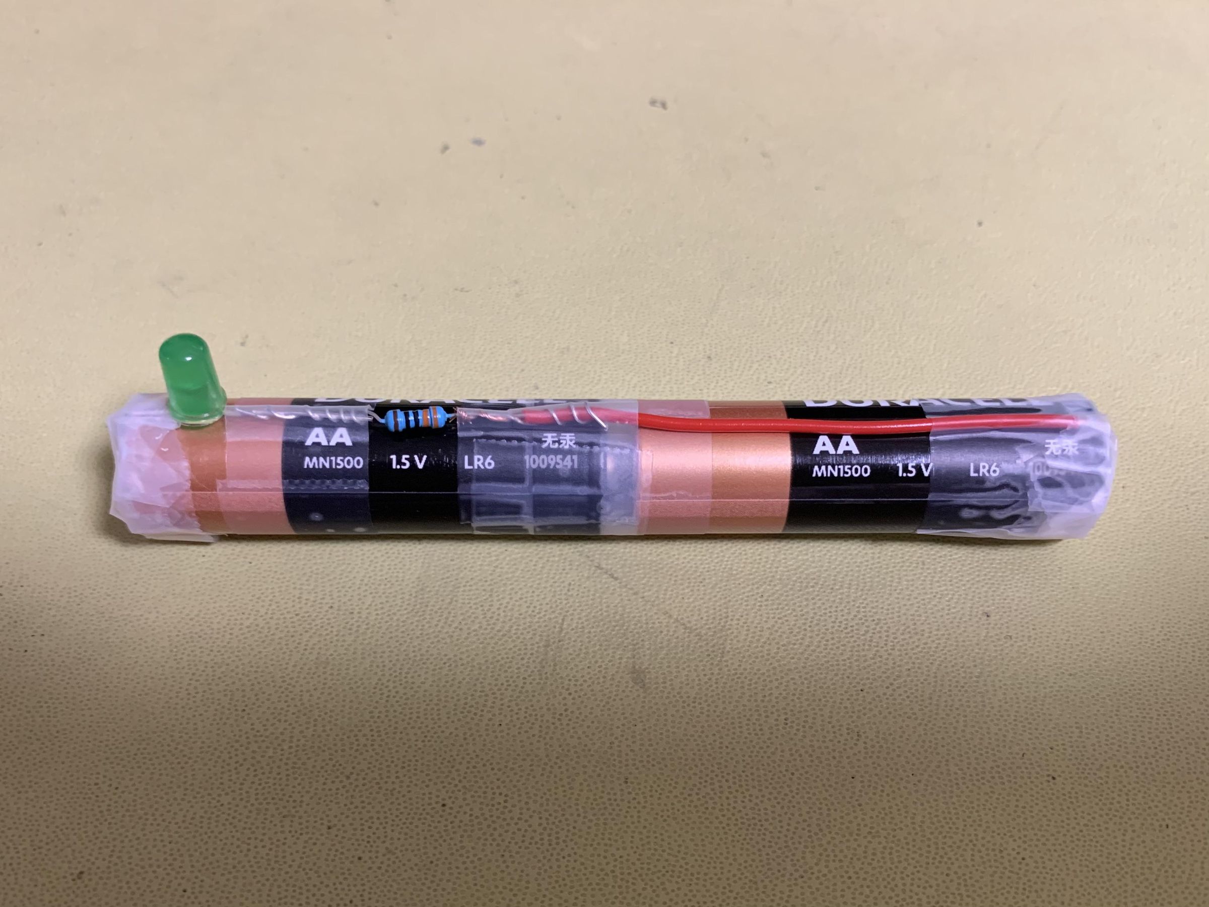 How to Turn LED on With AA Battery : 4 Steps - Instructables