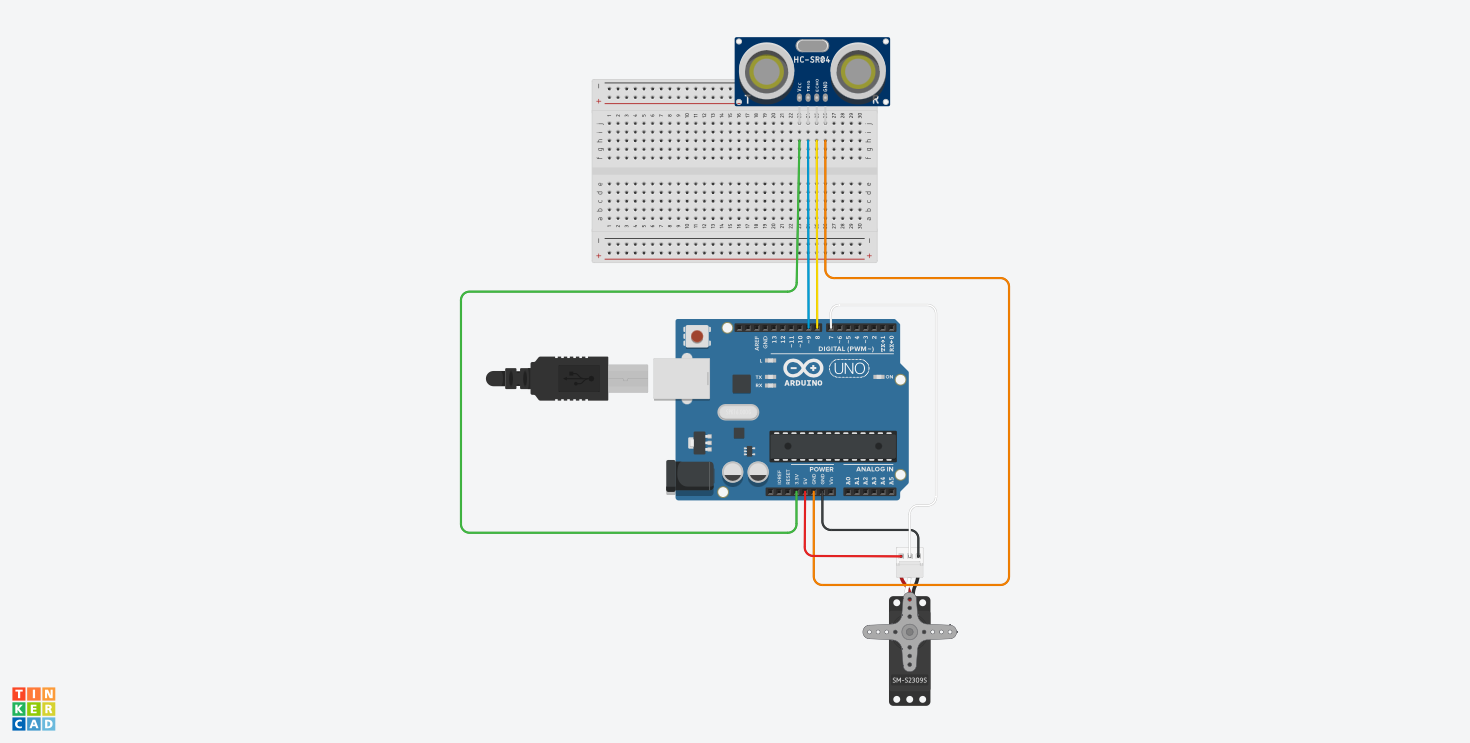 Make a Wavebot Using Ultrasonic Sensor and Servo Motor : 6 Steps ...