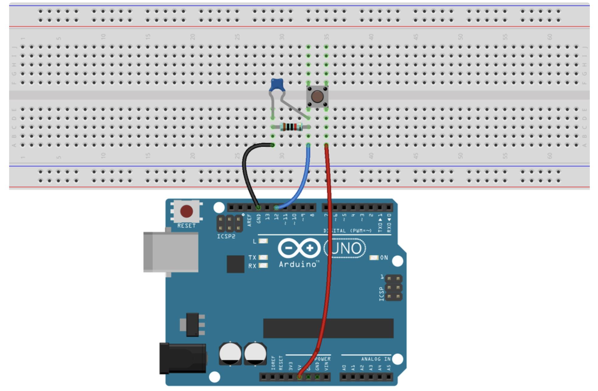 Controlling LED by Using Button : 4 Steps - Instructables