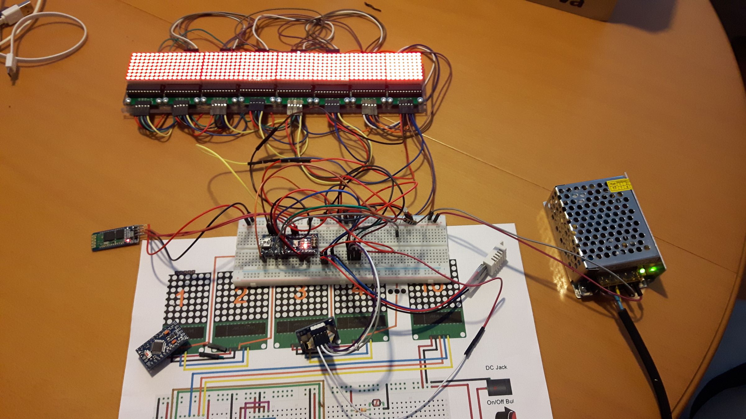 DIY Arduino LED Matrix Display - 80x8 Px : 6 Steps (with Pictures ...