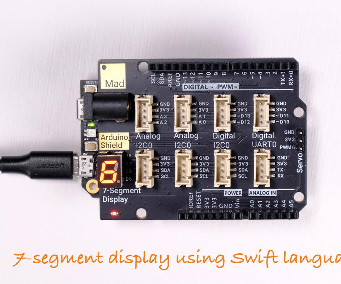 7-segment Display Using Swift Language : 6 Steps (with Pictures) - Instructables