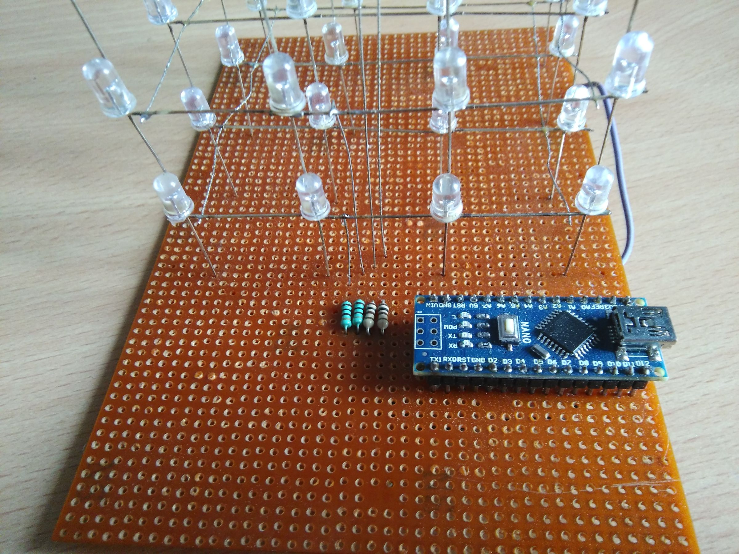 4x4 Led Cube Full : 4 Steps - Instructables