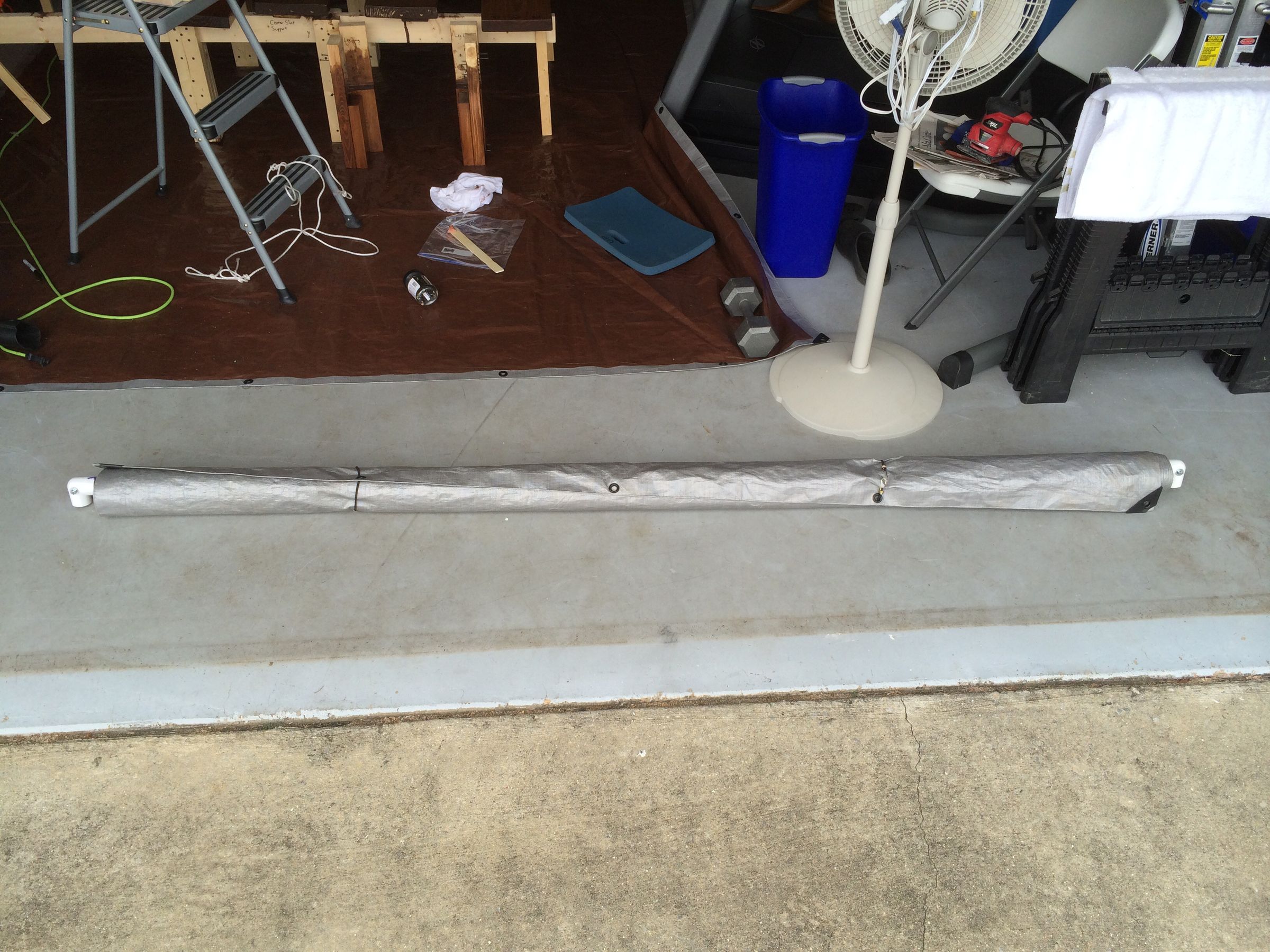 Tarp and PVC Canopy Lean-to Workspace : 12 Steps - Instructables