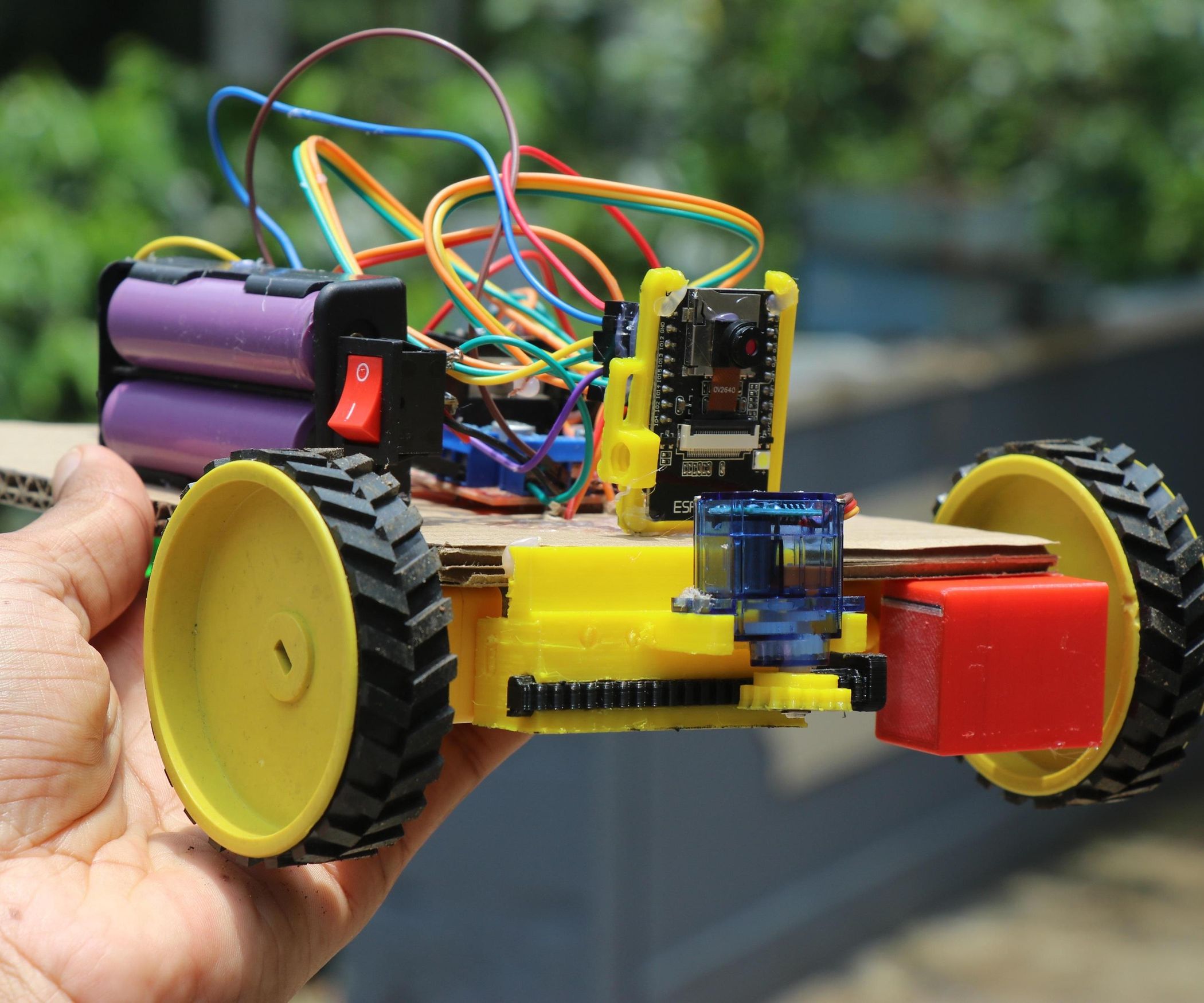 Make Wi-Fi Controlled Robotic Camera Car With Gripper : 6 Steps (with ...
