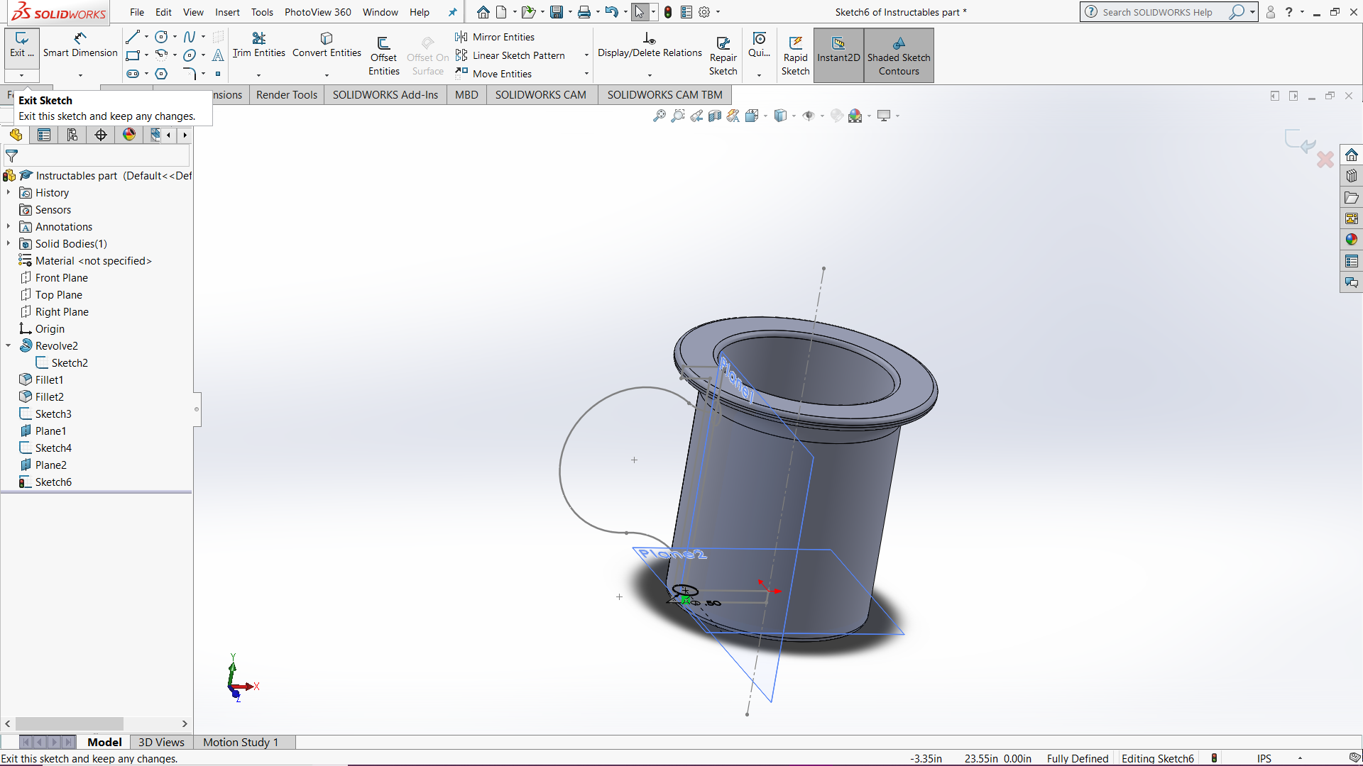 Differentiating Between the Sweep and Loft Commands on Solidworks 2020 ...