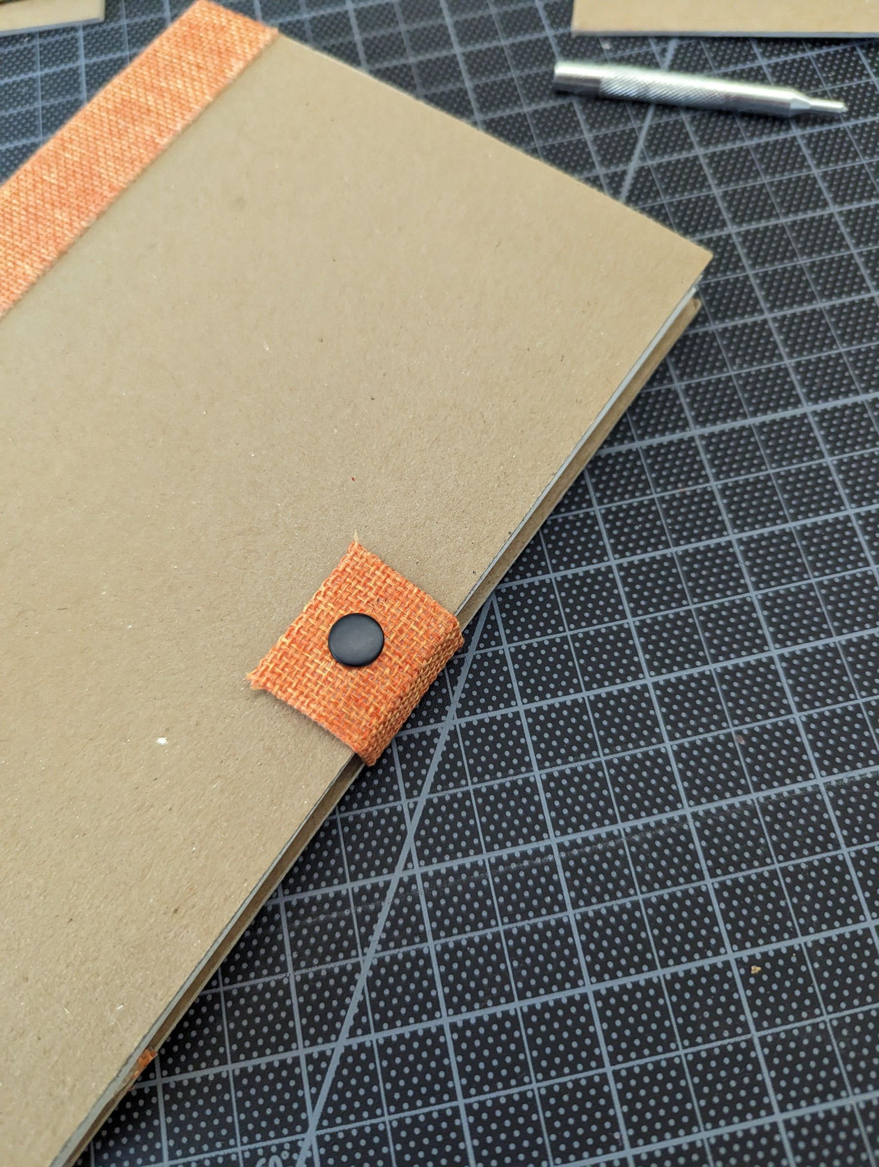Creating a Snap Closure for a Simple Sketchbook Journal Etc. : 11 Steps ...