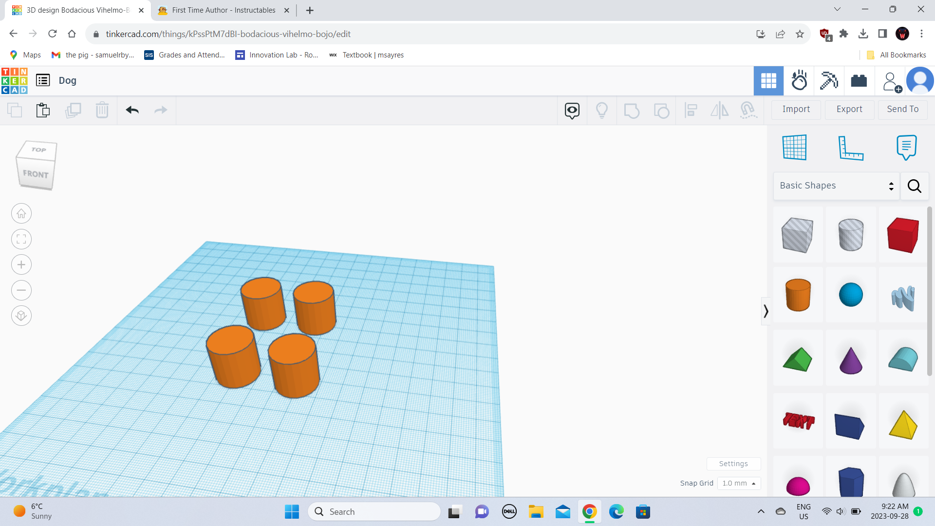 How to Make a Dog in Tinkercad : 21 Steps - Instructables