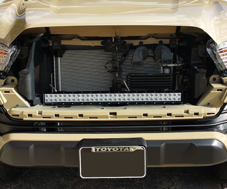IJDMTOY Toyota Tacoma Behind Grill LED Light Bar Install : 4 Steps ...