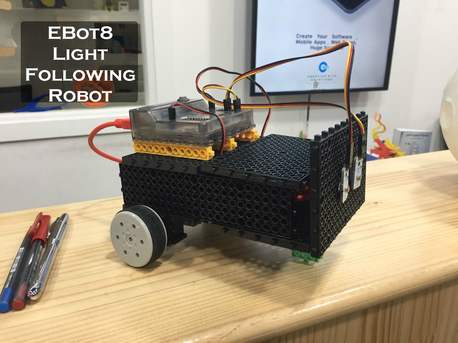 EBot Light Following Robot : 5 Steps (with Pictures) - Instructables