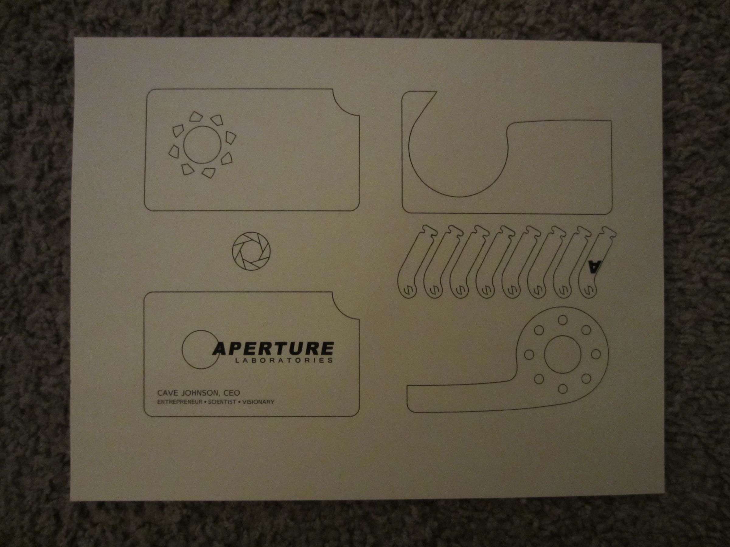 Aperture Science Business Card : 4 Steps (with Pictures) - Instructables