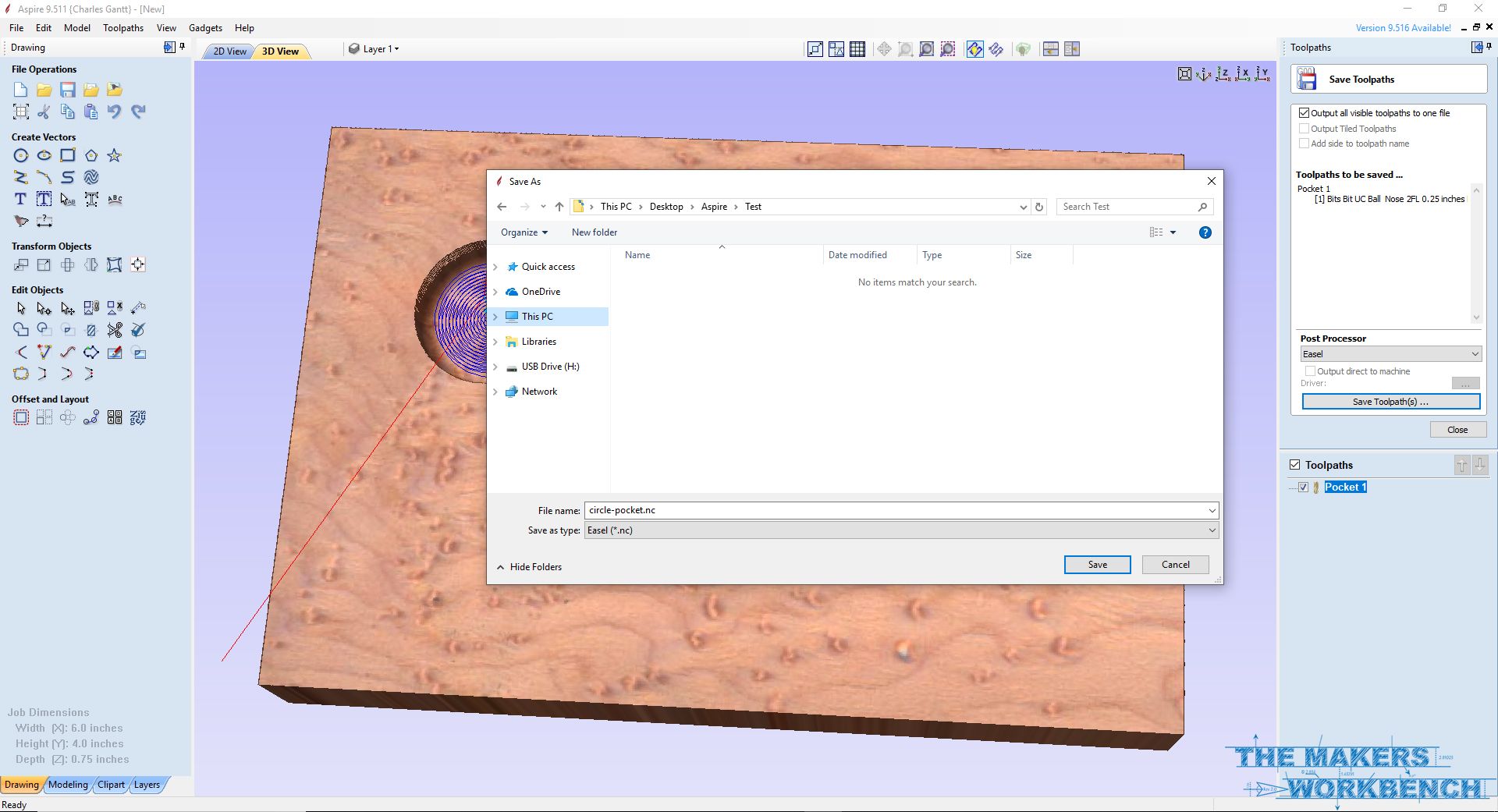 Setting Up Vectric Aspire / V-Carve / Cut2D to Export G-Code for Easel ...